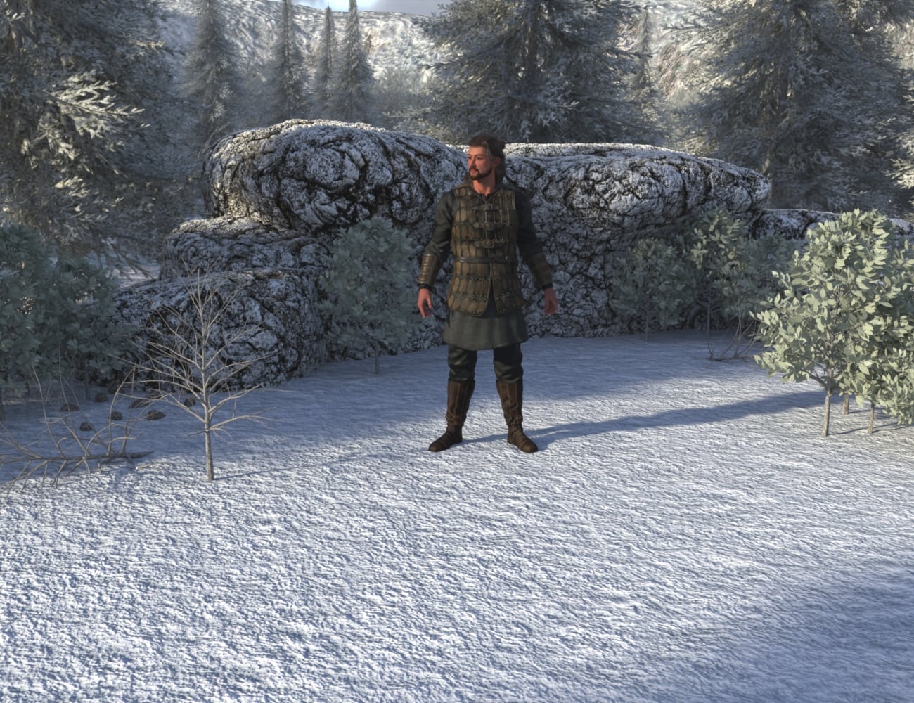 Winter in the Forest | Daz 3D