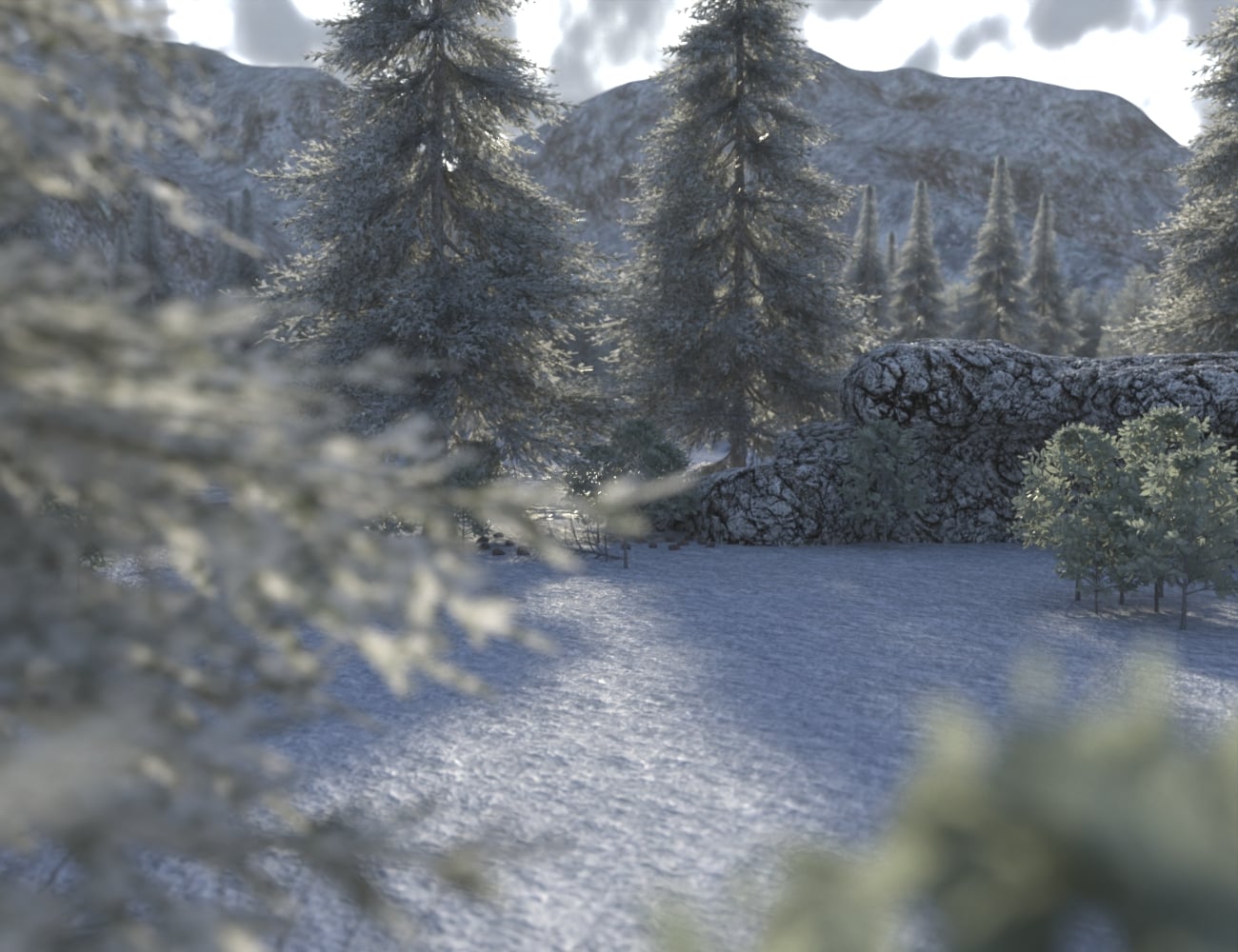 Winter in the Forest | Daz 3D