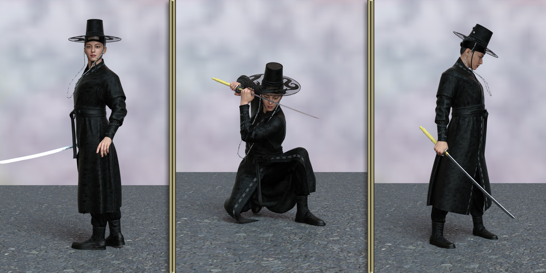 Shadow Warrior Poses for Genesis 9 | Daz 3D