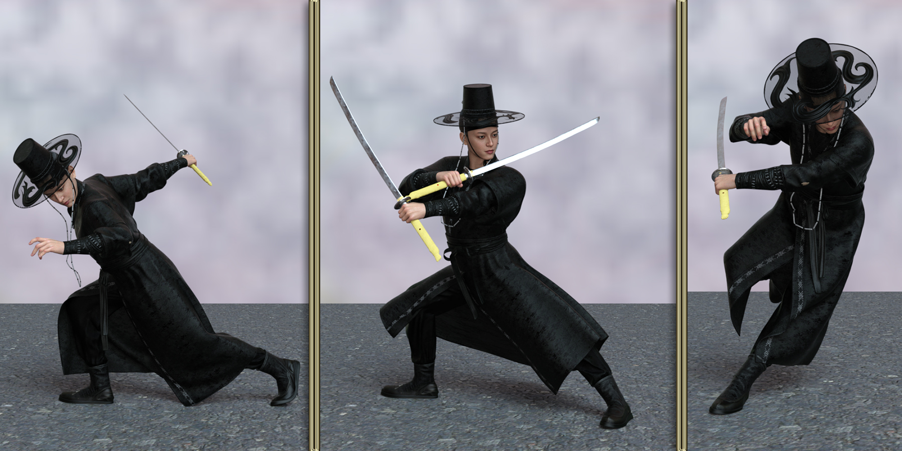 Shadow Warrior Poses for Genesis 9 | Daz 3D