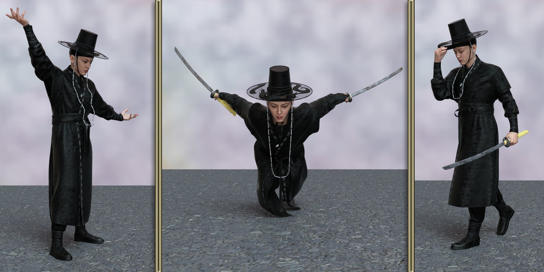 Shadow Warrior Poses for Genesis 9 | Daz 3D