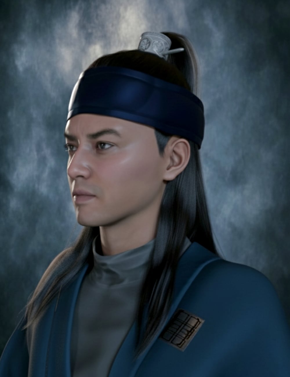 dForce Sangtu Warrior Double HairStyles For Genesis 9 | Daz 3D