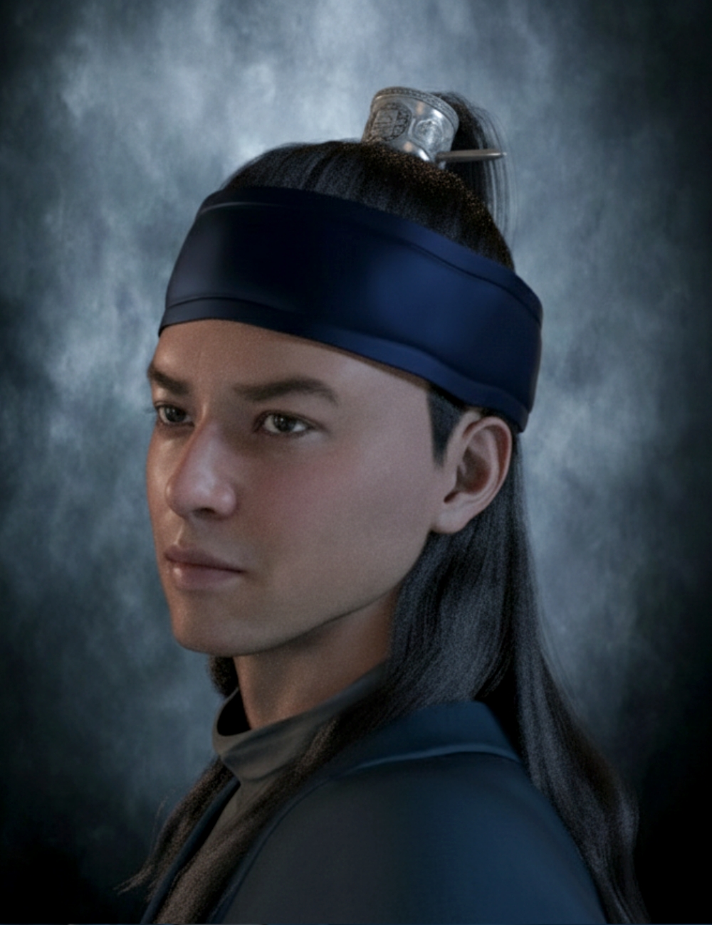 dForce Sangtu Warrior Double HairStyles For Genesis 9 | Daz 3D
