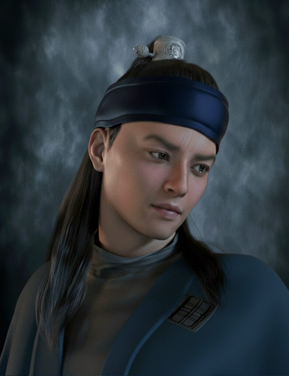 dForce Sangtu Warrior Double HairStyles For Genesis 9 | Daz 3D