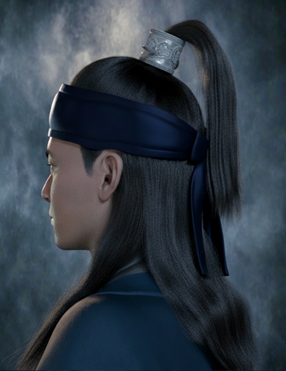 dForce Sangtu Warrior Double HairStyles For Genesis 9 | Daz 3D