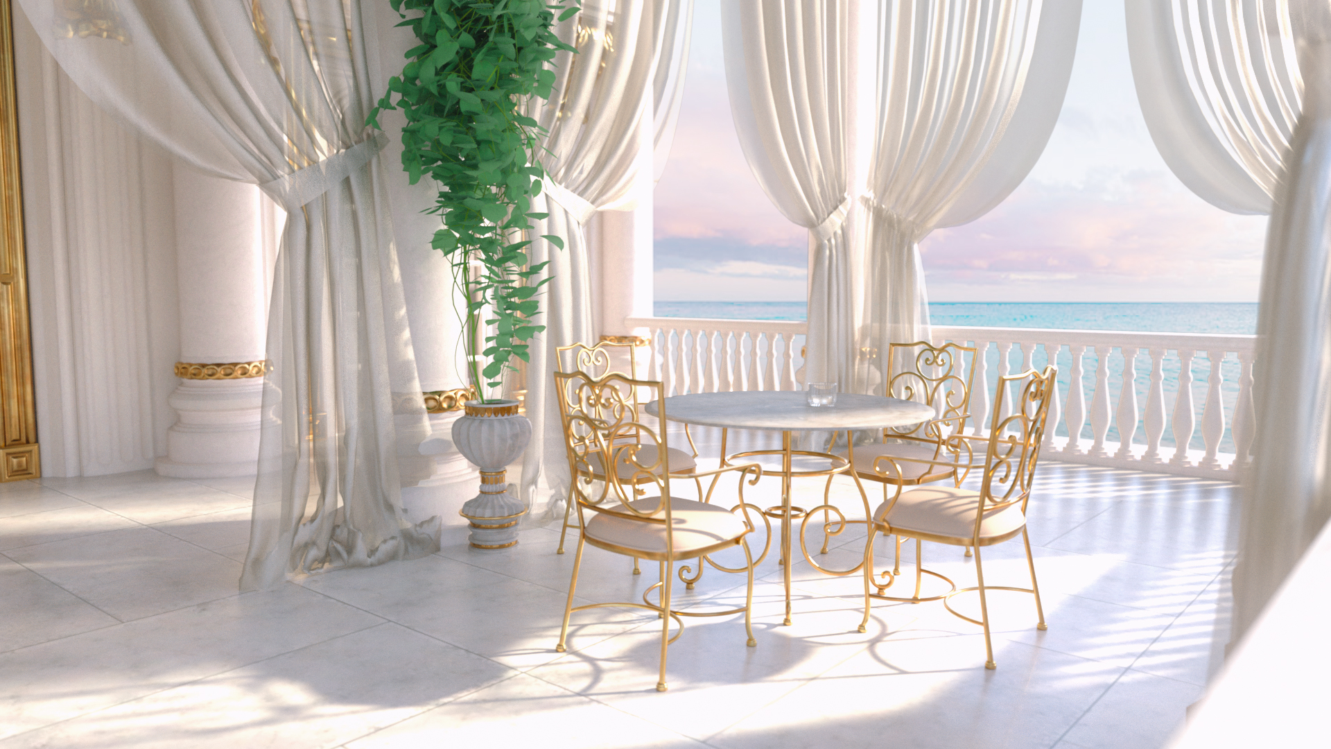 Polish Baroque Balcony | Daz 3D