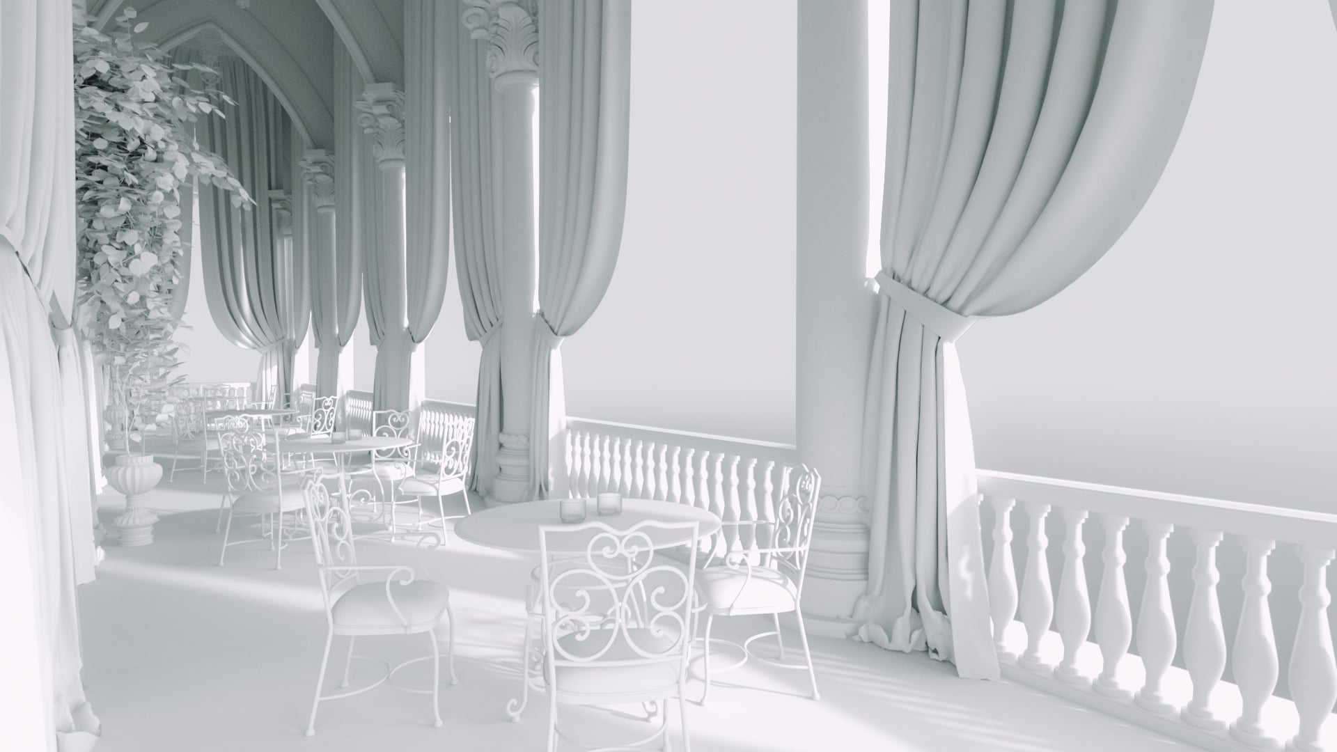 Polish Baroque Balcony | Daz 3D