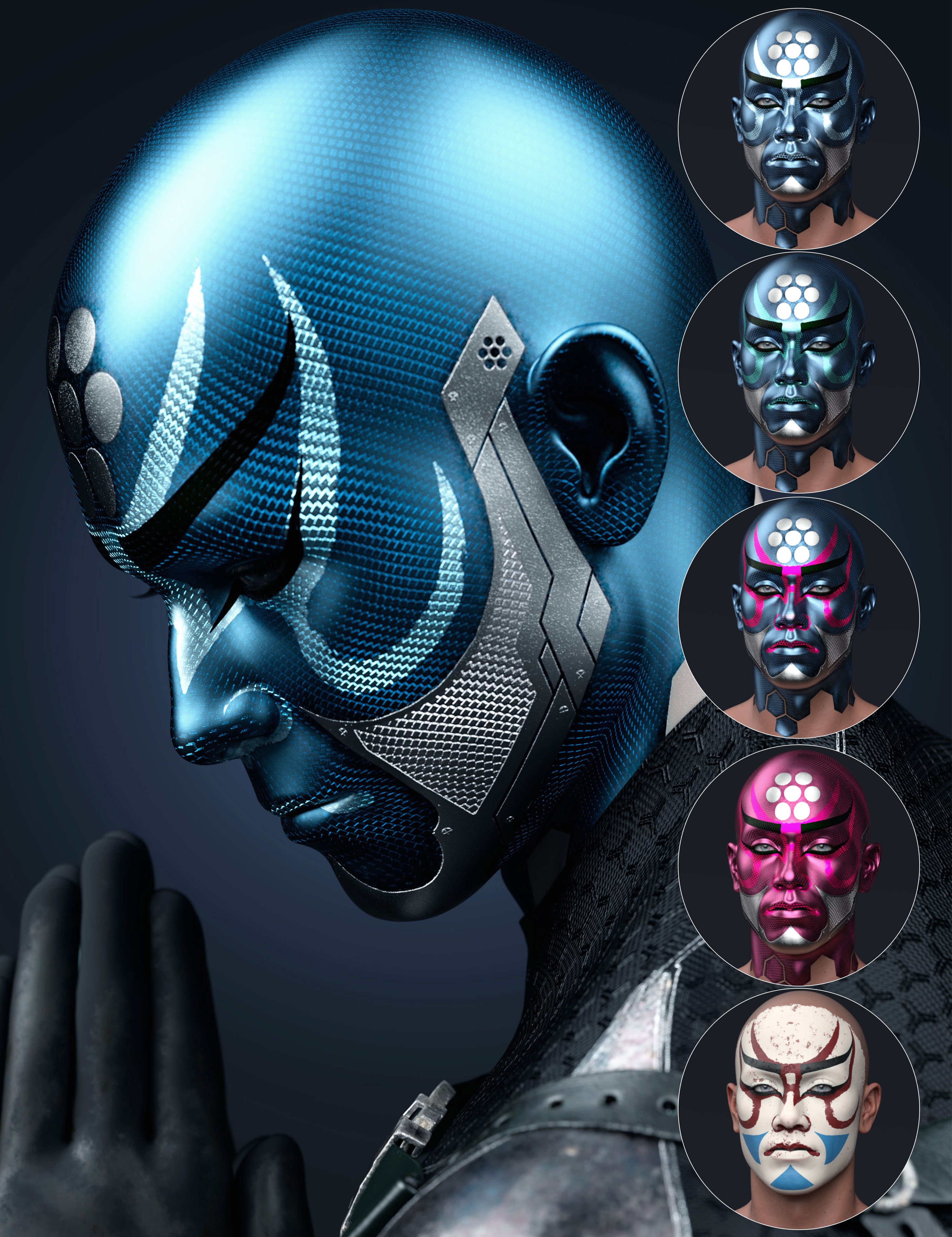Neon Samurai LIE Presets For Genesis 9 | Daz 3D