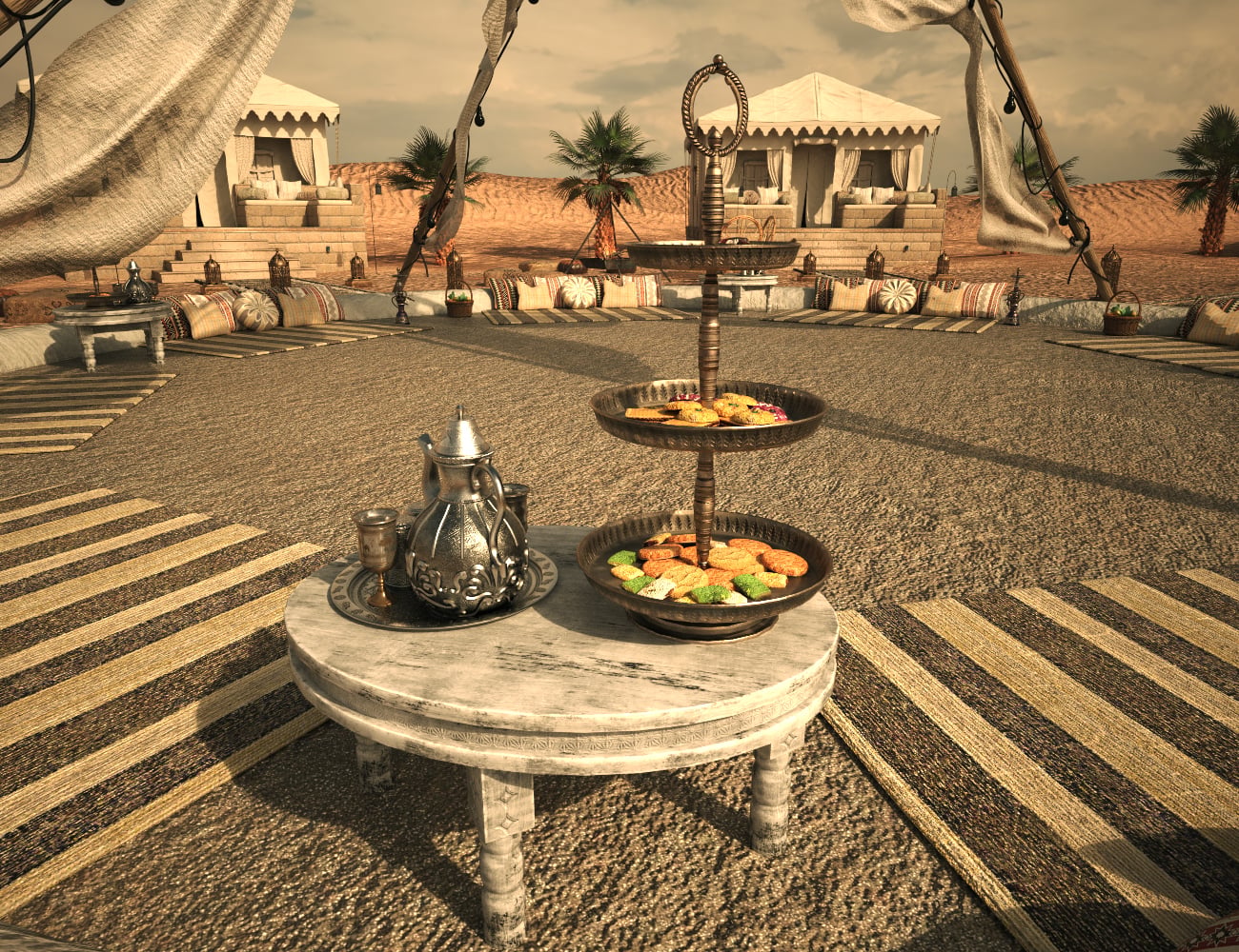 XI Desert Safari Camp | Daz 3D