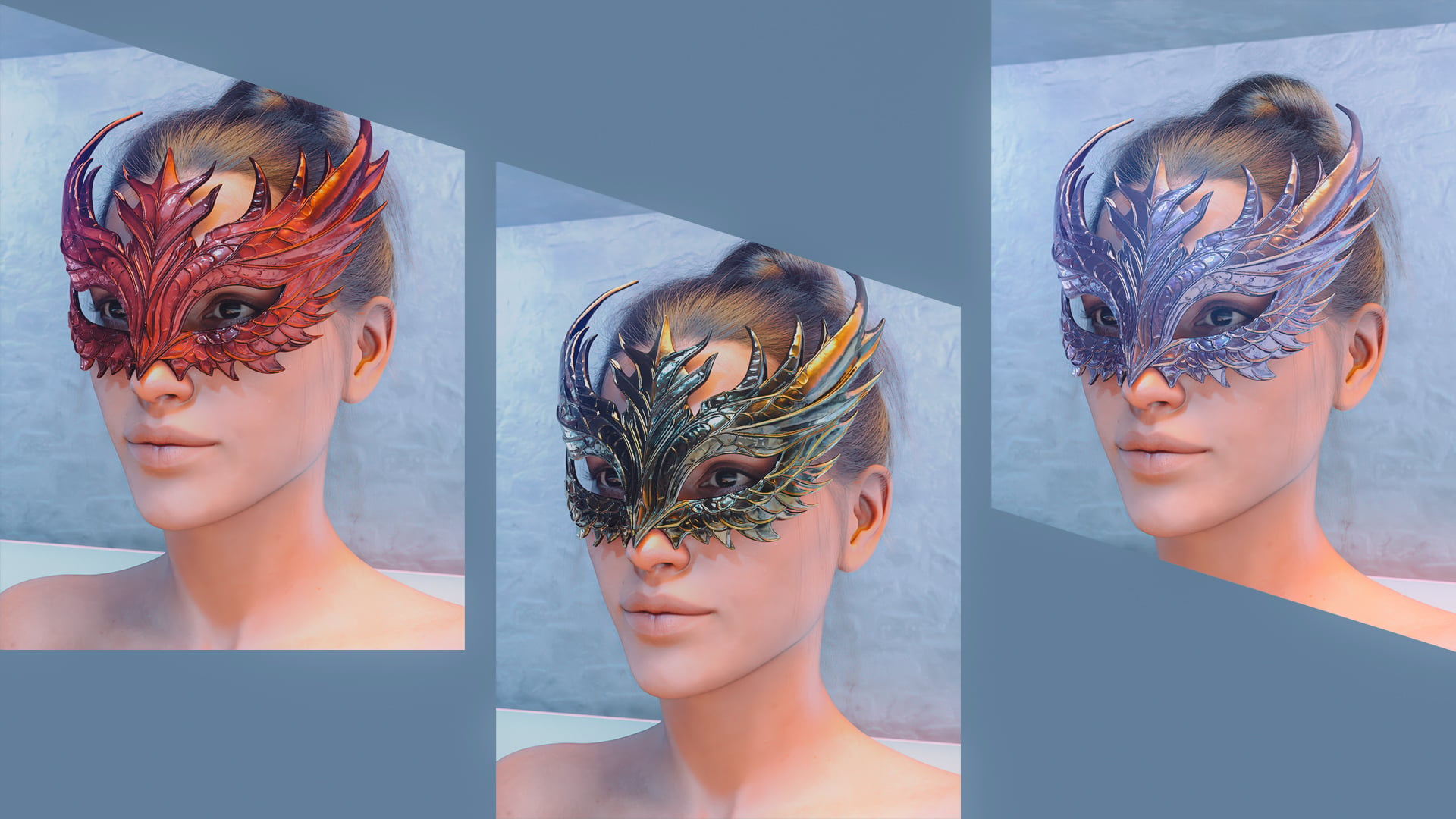 Polish Fantasy Masks 01 | Daz 3D