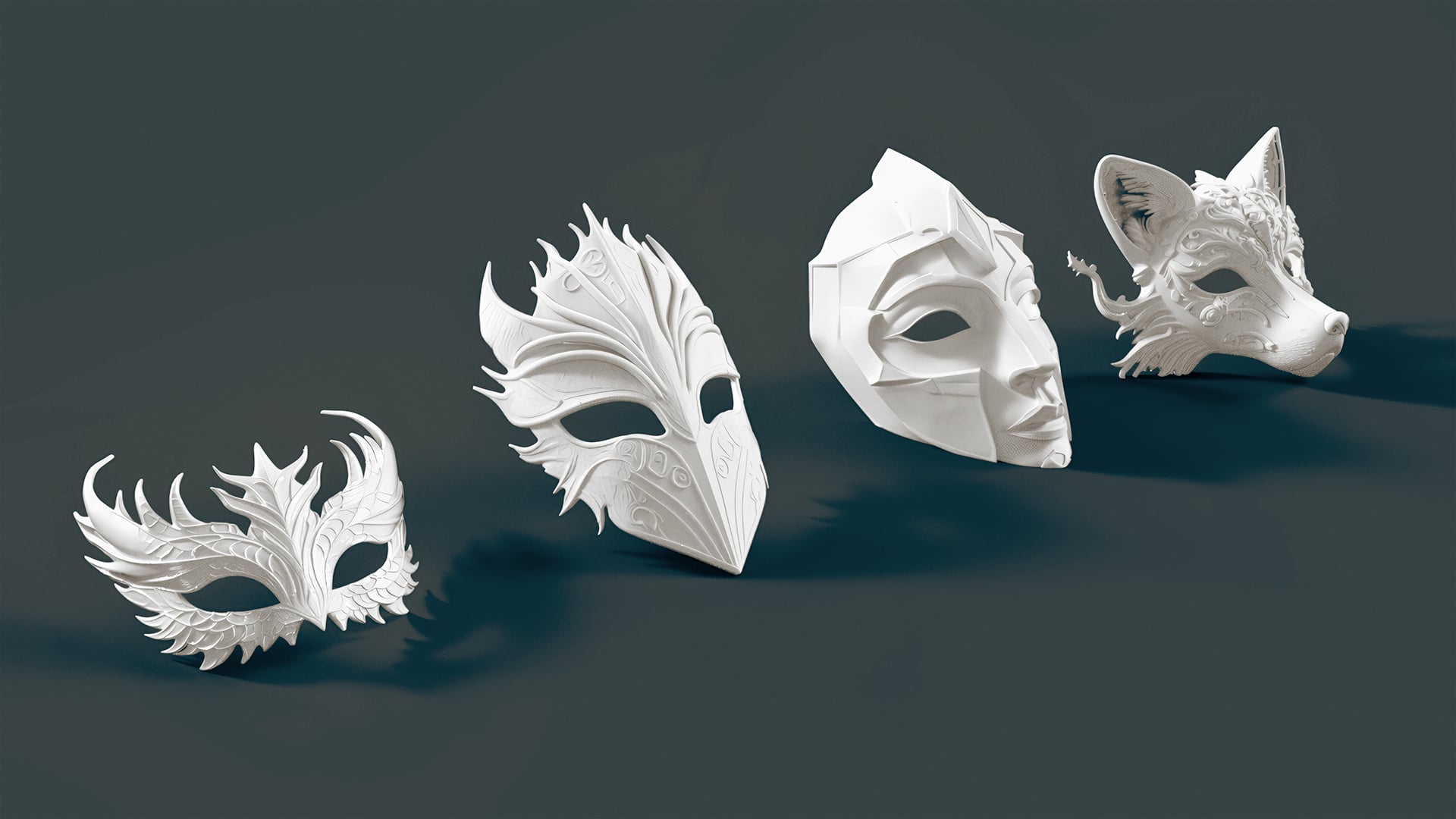 Polish Fantasy Masks 01 | Daz 3D