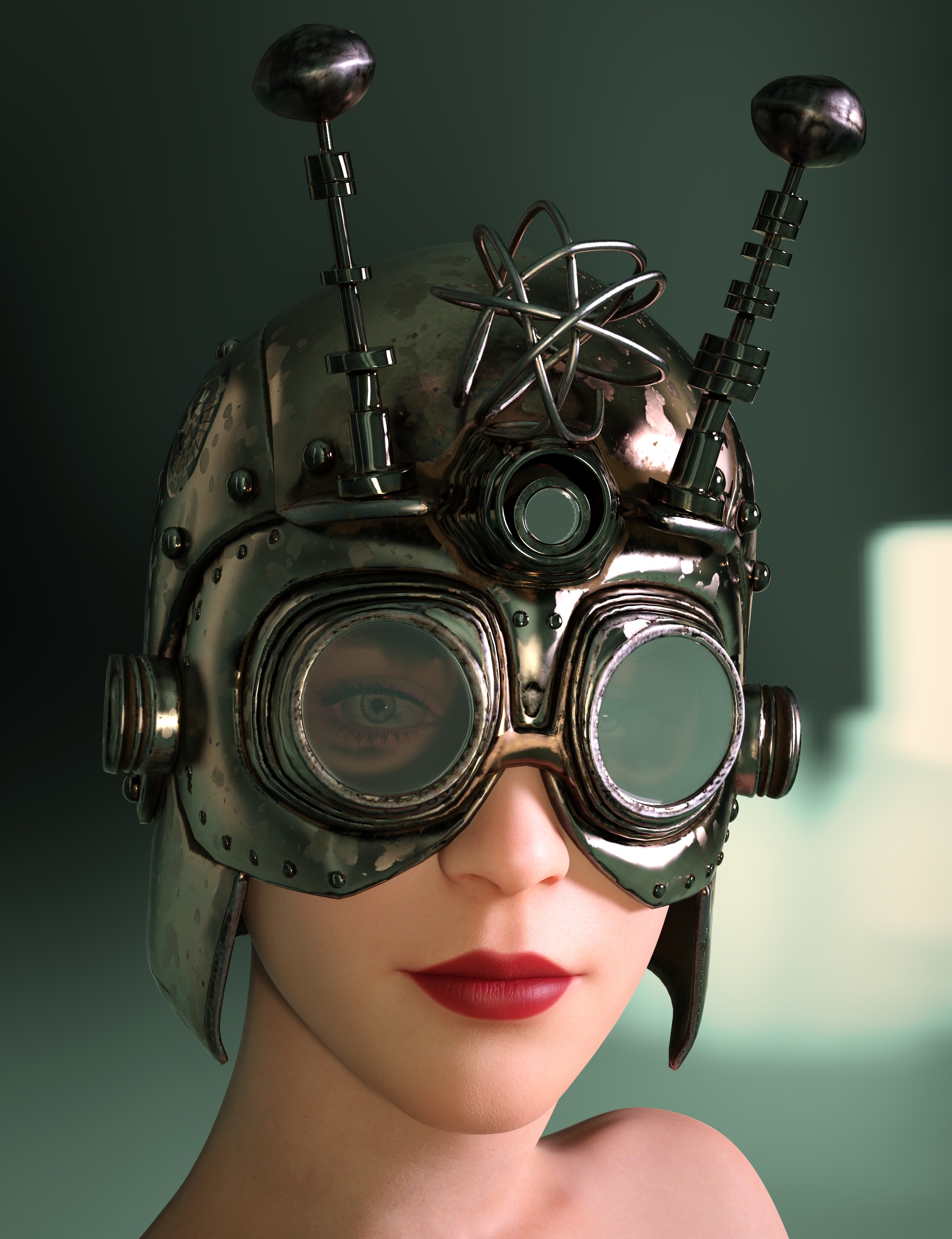 Heila Drifter Helmet for Genesis 9 | Daz 3D