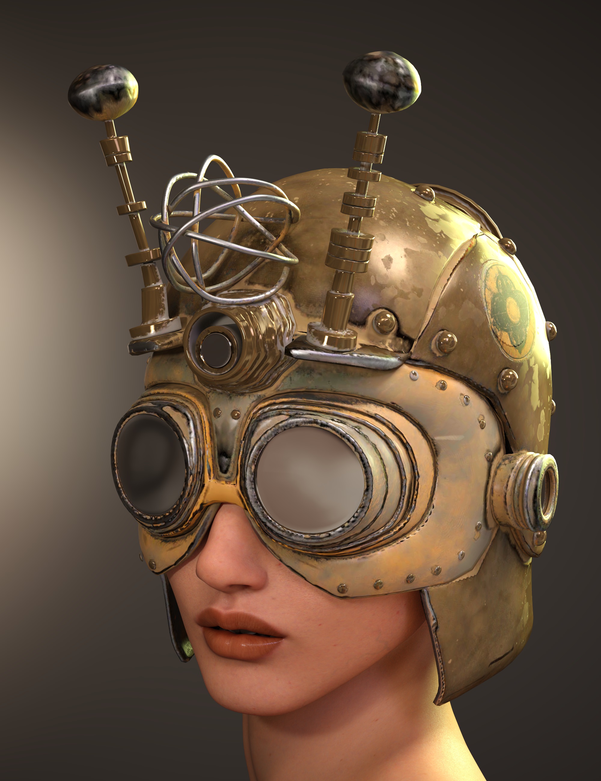Heila Drifter Helmet for Genesis 9 | Daz 3D