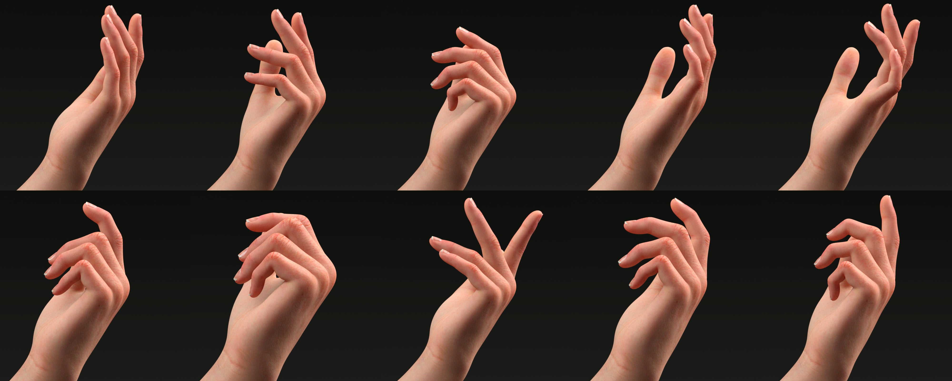101 Hands Of Grace Poses for Genesis 9 | Daz 3D