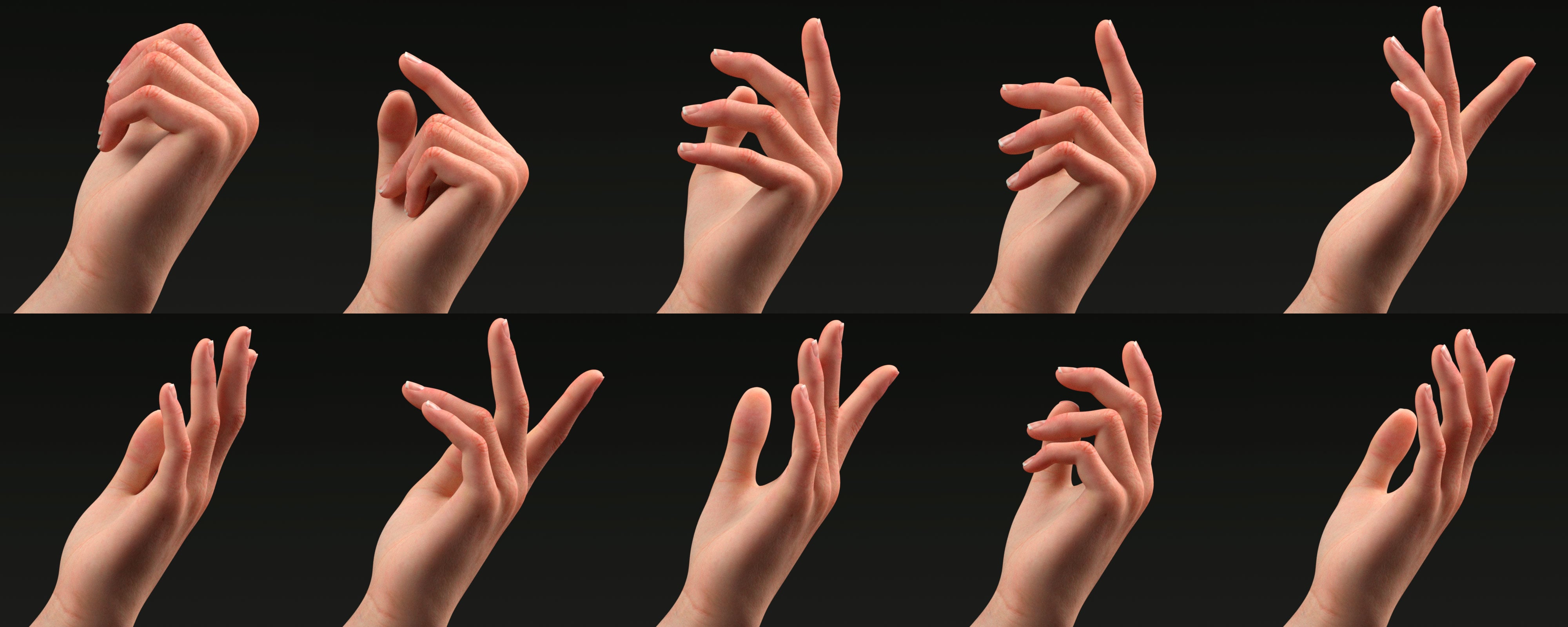 101 Hands Of Grace Poses for Genesis 9 | Daz 3D