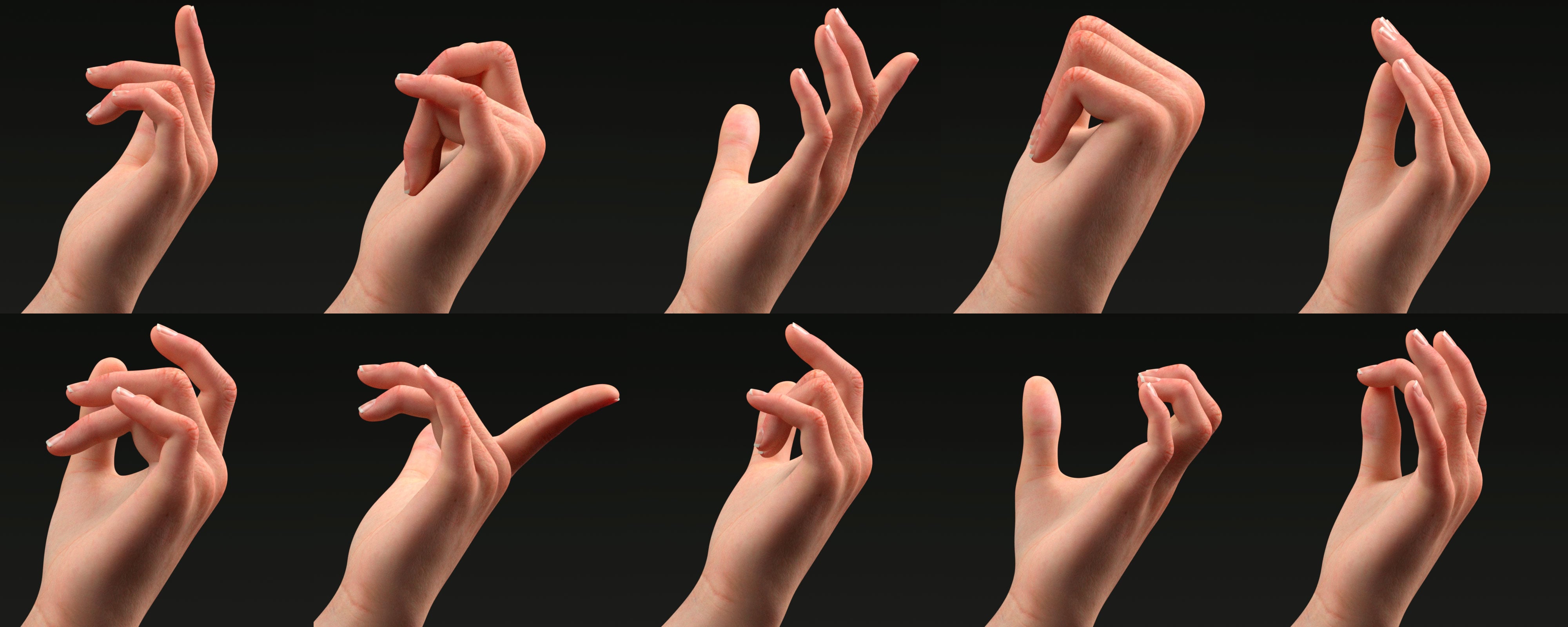 101 Hands Of Grace Poses for Genesis 9 | Daz 3D