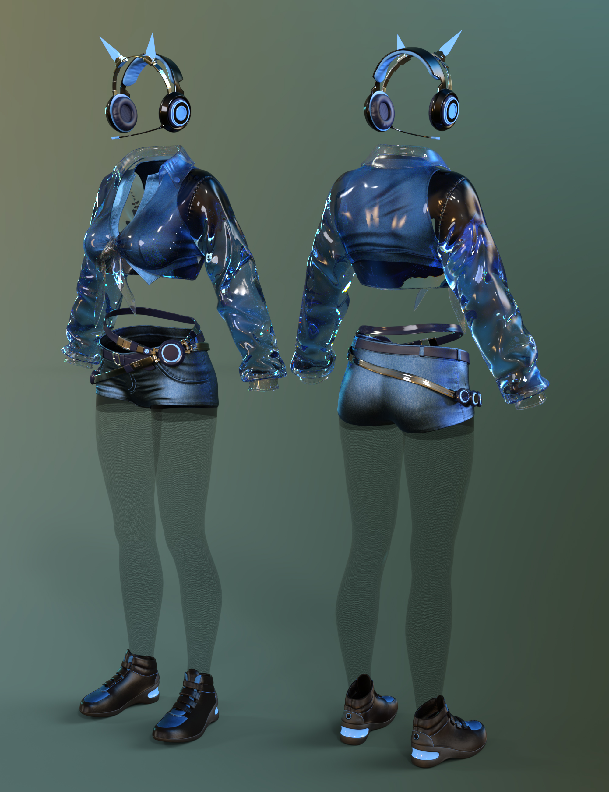 Nekomatrix for Genesis 9 Texture Add On ⋆ Freebies Daz 3D