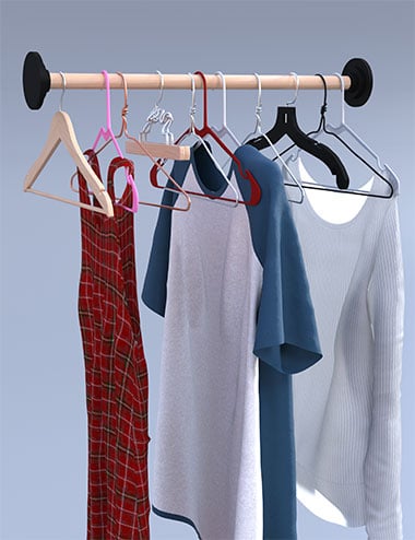 Clothing Hangers for Genesis 9 and Genesis 8 dForce Clothing | Daz 3D