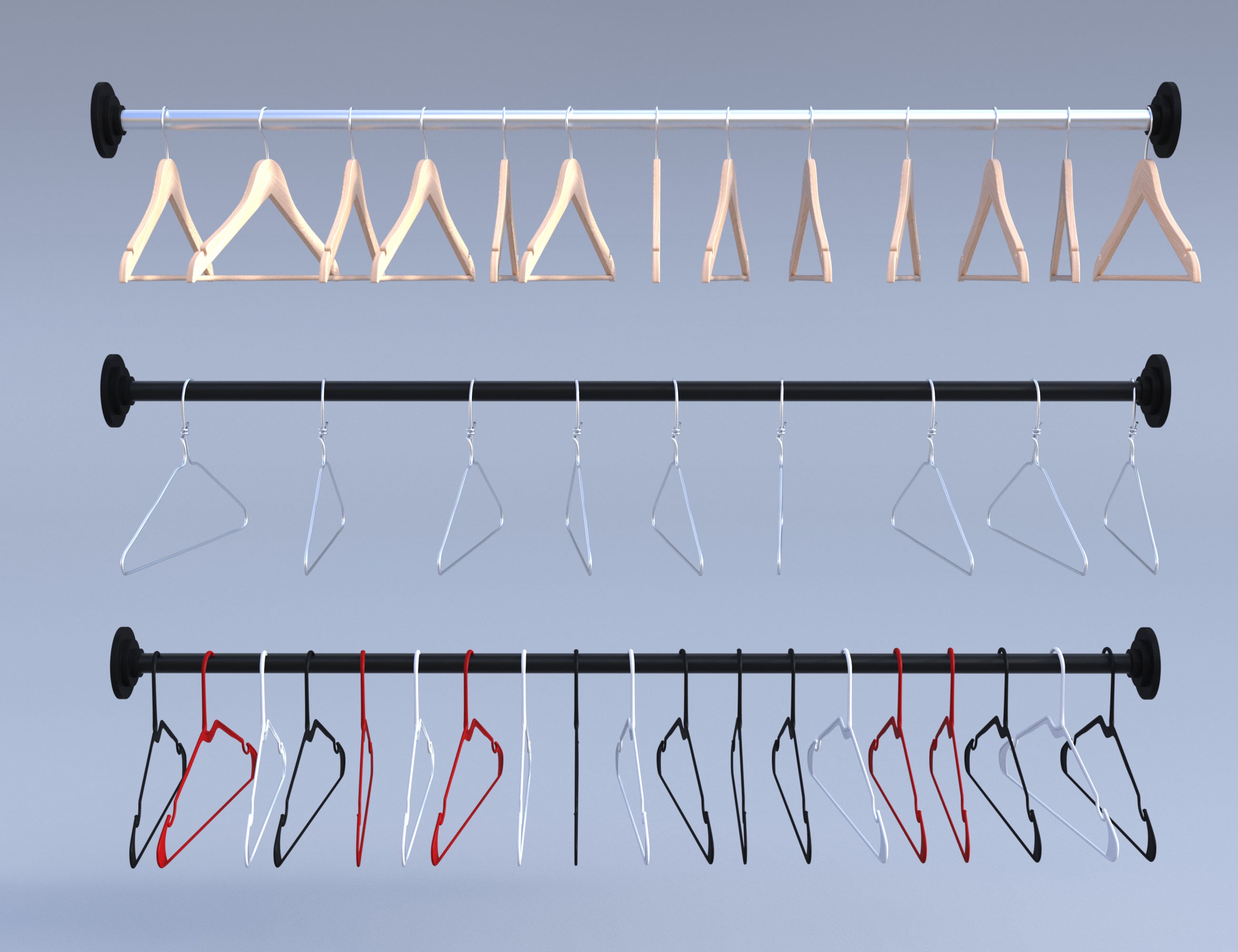 Clothing Hangers for Genesis 9 and Genesis 8 dForce Clothing | Daz 3D