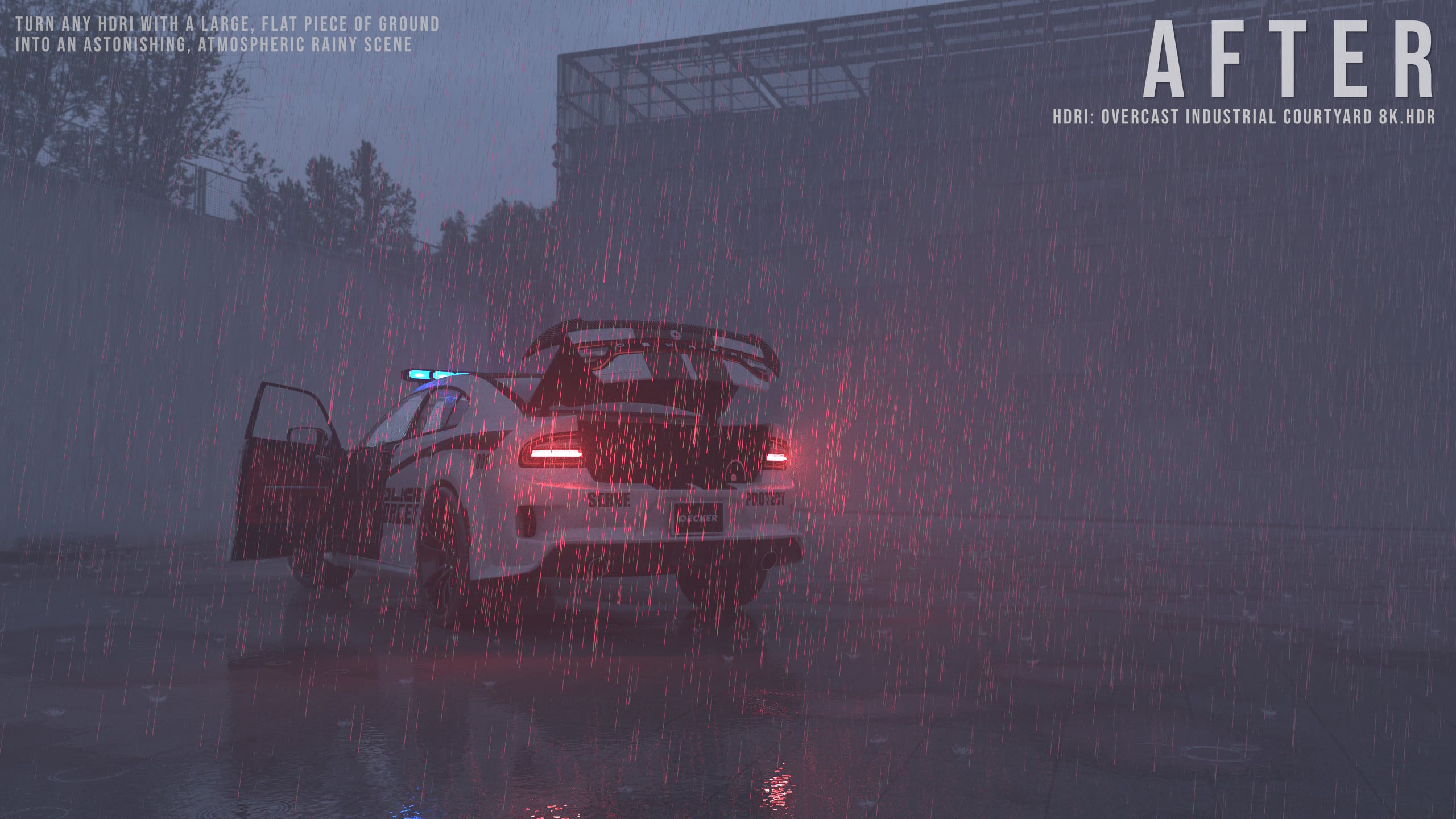 Real Rain Volume, Puddles & Splashes for HDRIs | Daz 3D