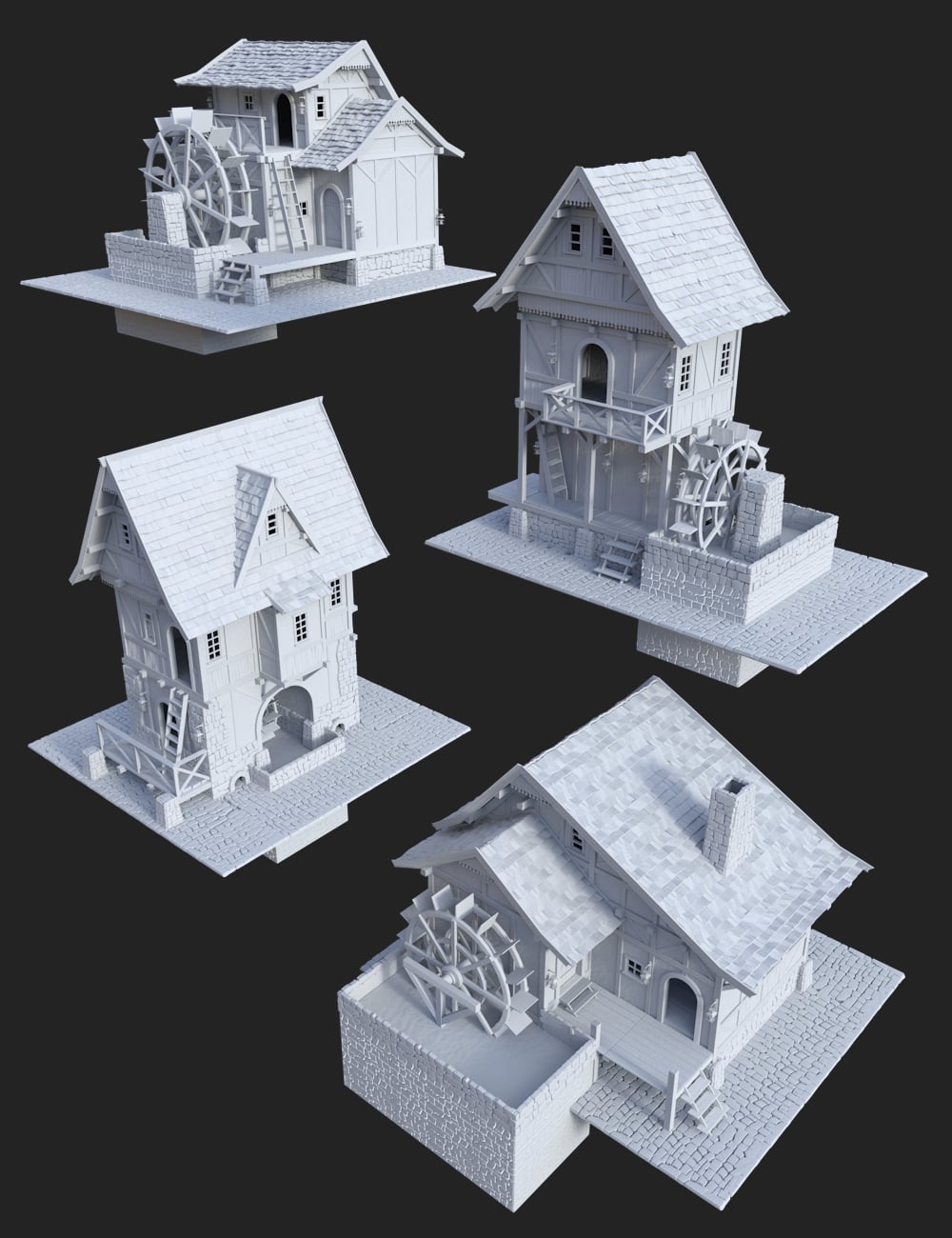 Medieval Millhouses 2 | Daz 3D
