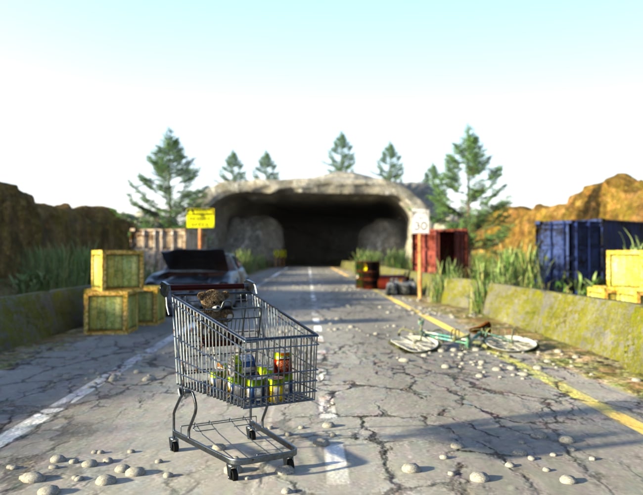AP Post-Apocalyptic Modular Environment Prop Set | Daz 3D