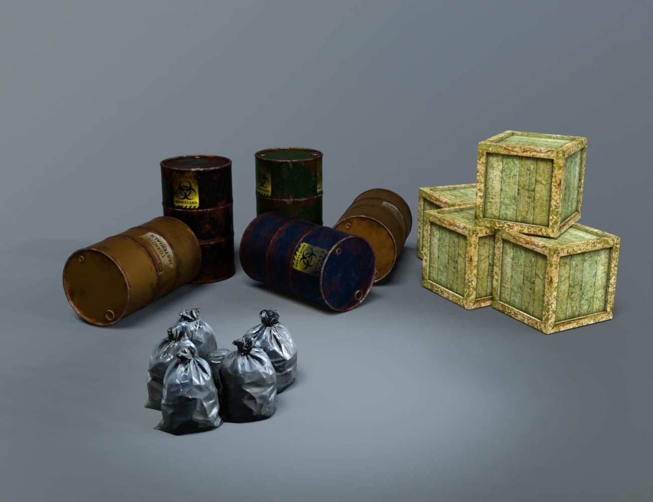 AP Post-Apocalyptic Modular Environment Prop Set | Daz 3D