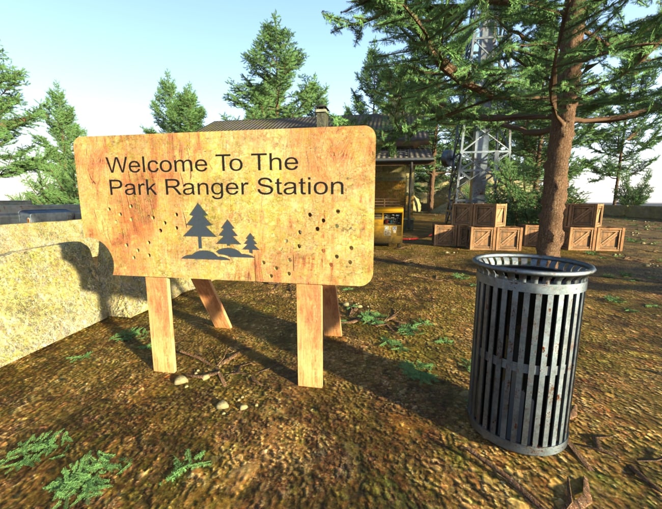 AP Post-Apocalyptic Park Ranger Office | Daz 3D