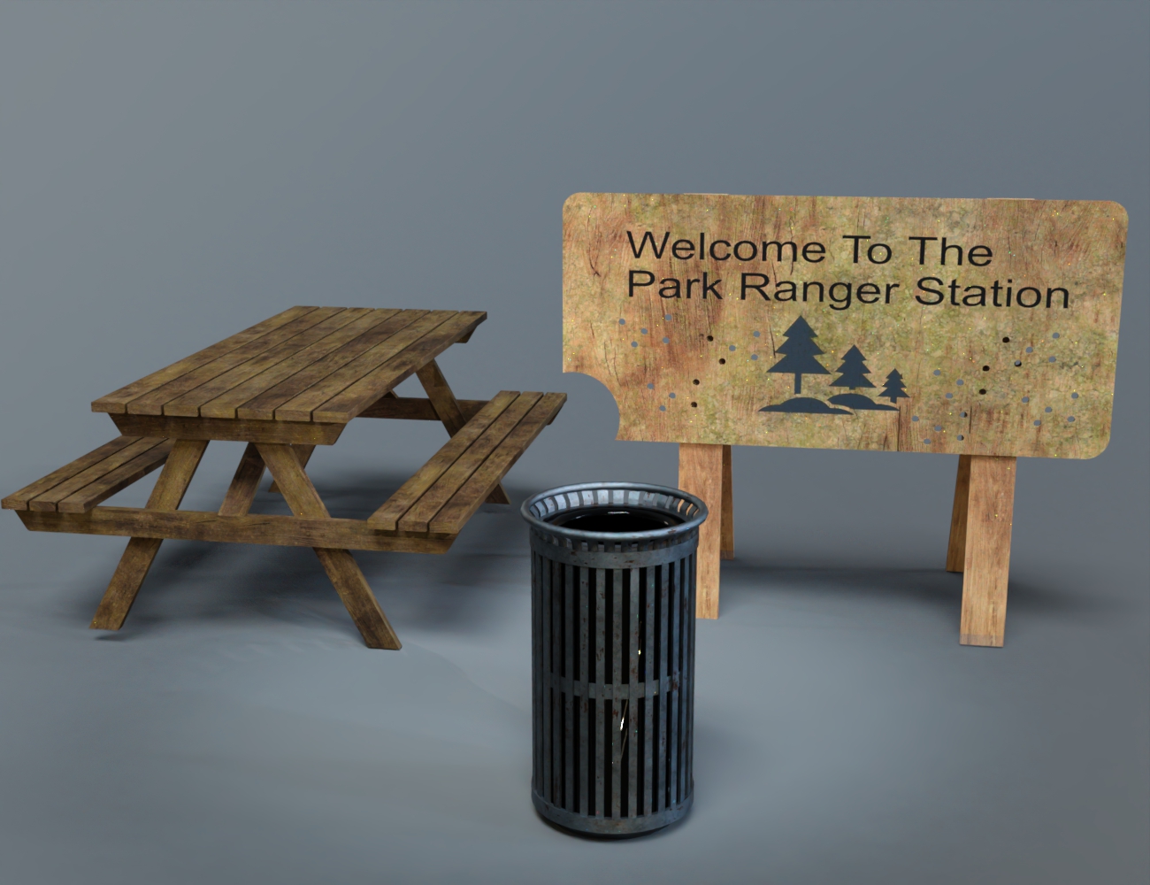 AP Post-Apocalyptic Park Ranger Office | Daz 3D