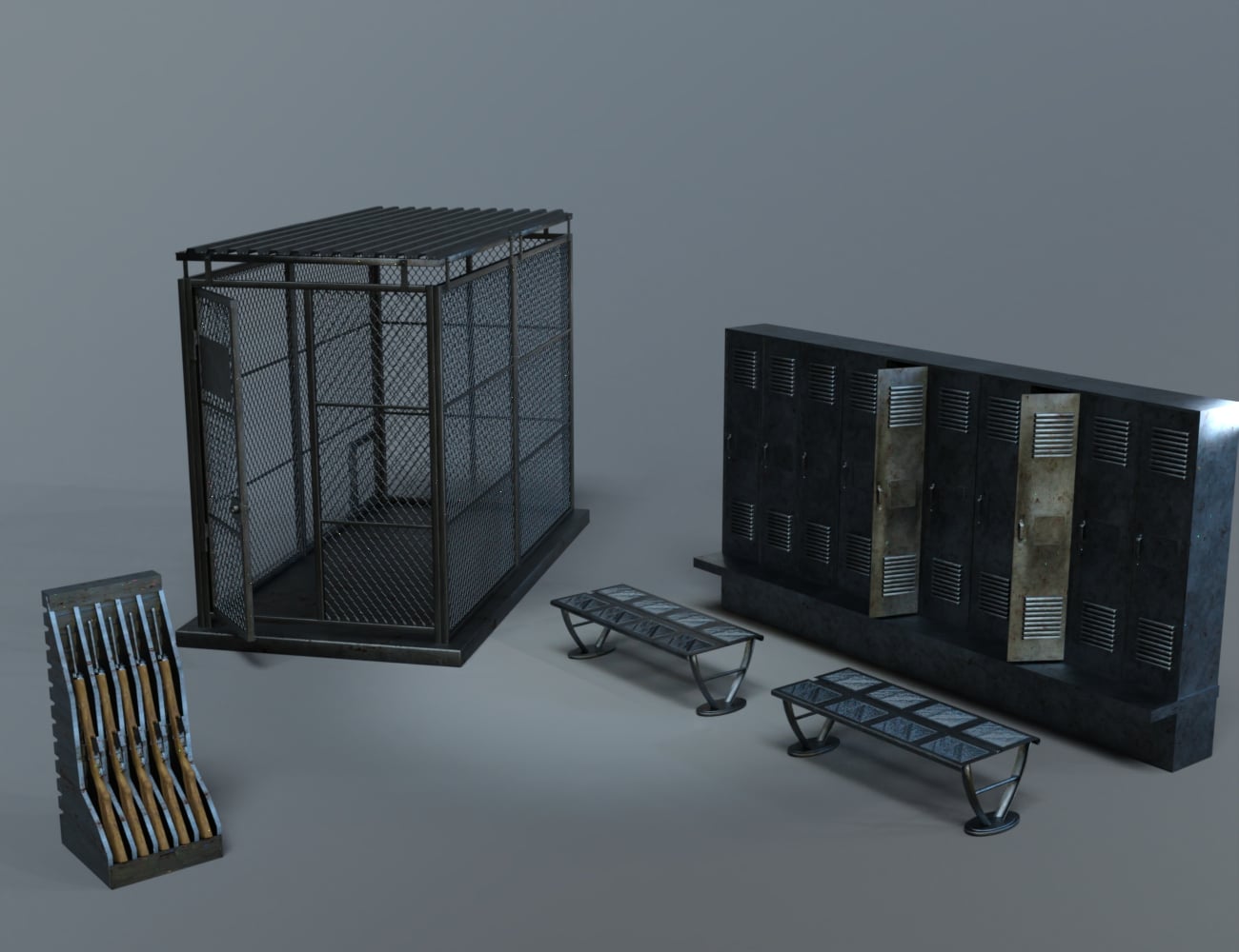 AP Post-Apocalyptic Park Ranger Office | Daz 3D