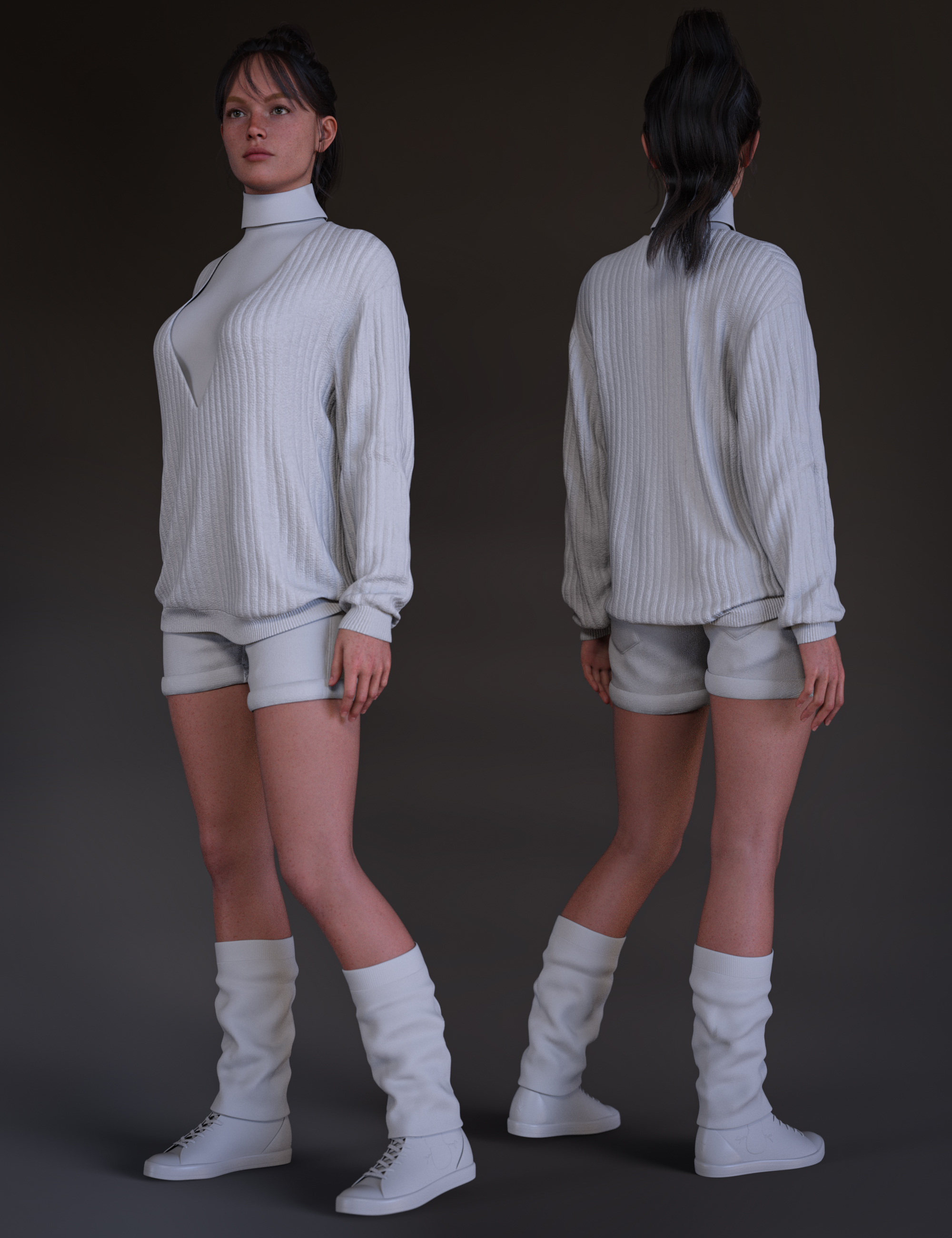 AH dForce Ruth Christmas Outfit Texture Add-on | Daz 3D