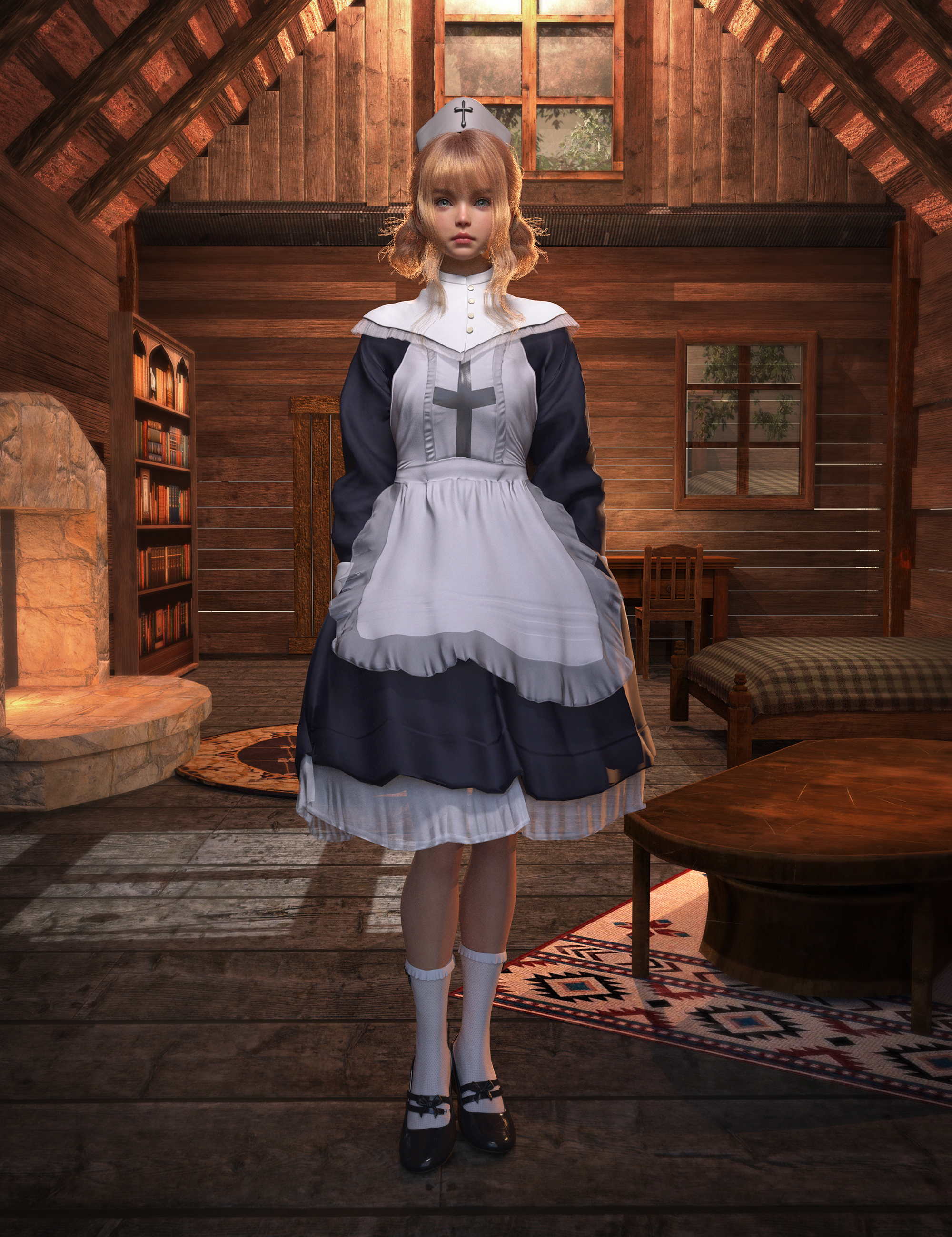 dForce MB Maid Suit for Genesis 9 Feminine | Daz 3D