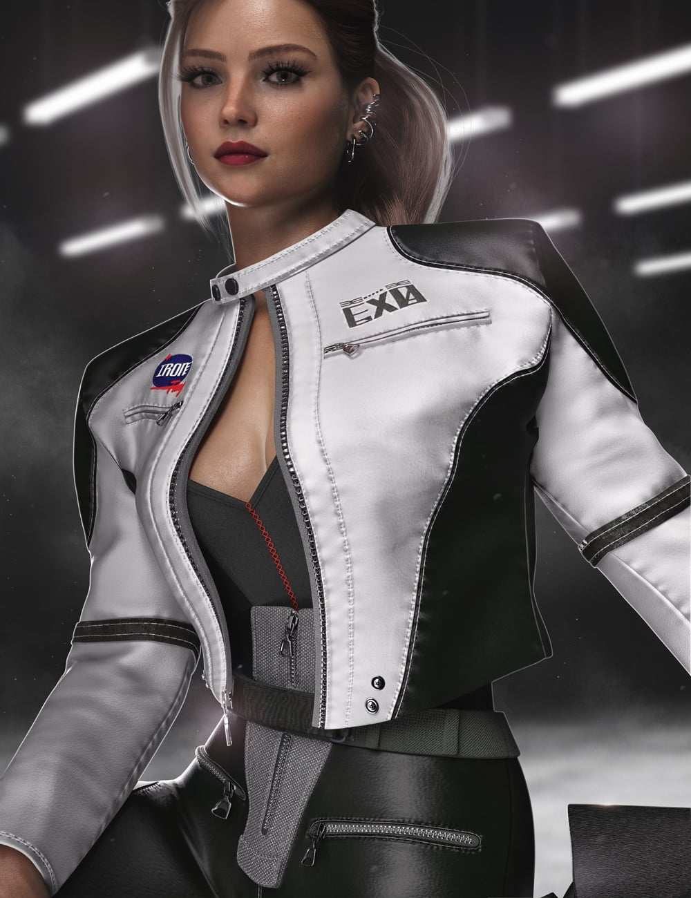 AJC Steel Blaze Outfit For Genesis 9 Feminine ⋆ Freebies Daz 3D