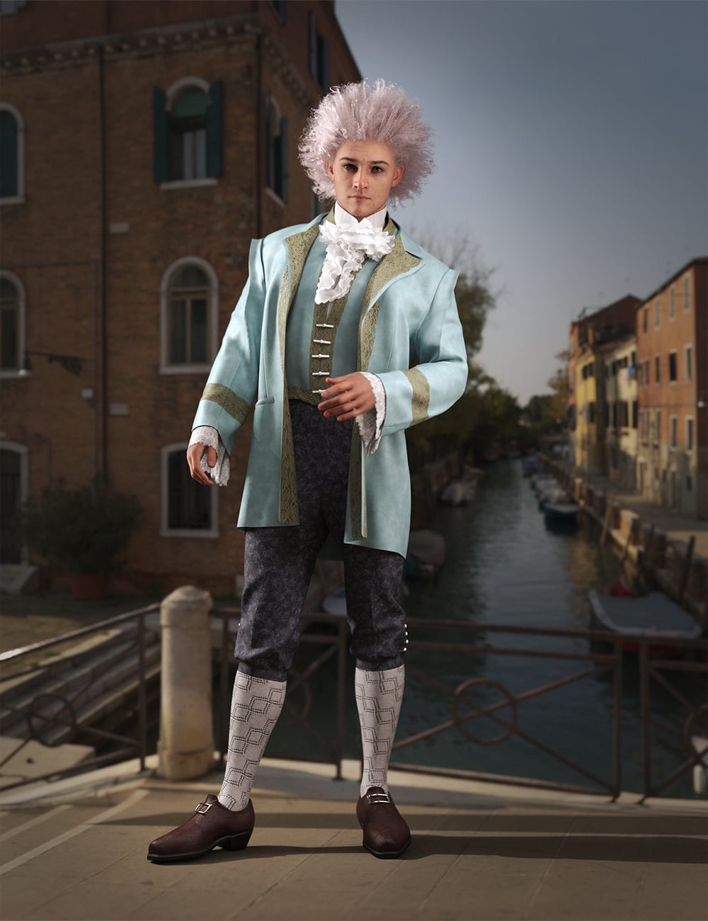 dForce Veneziano Outfit for Genesis 9 ⋆ Freebies Daz 3D