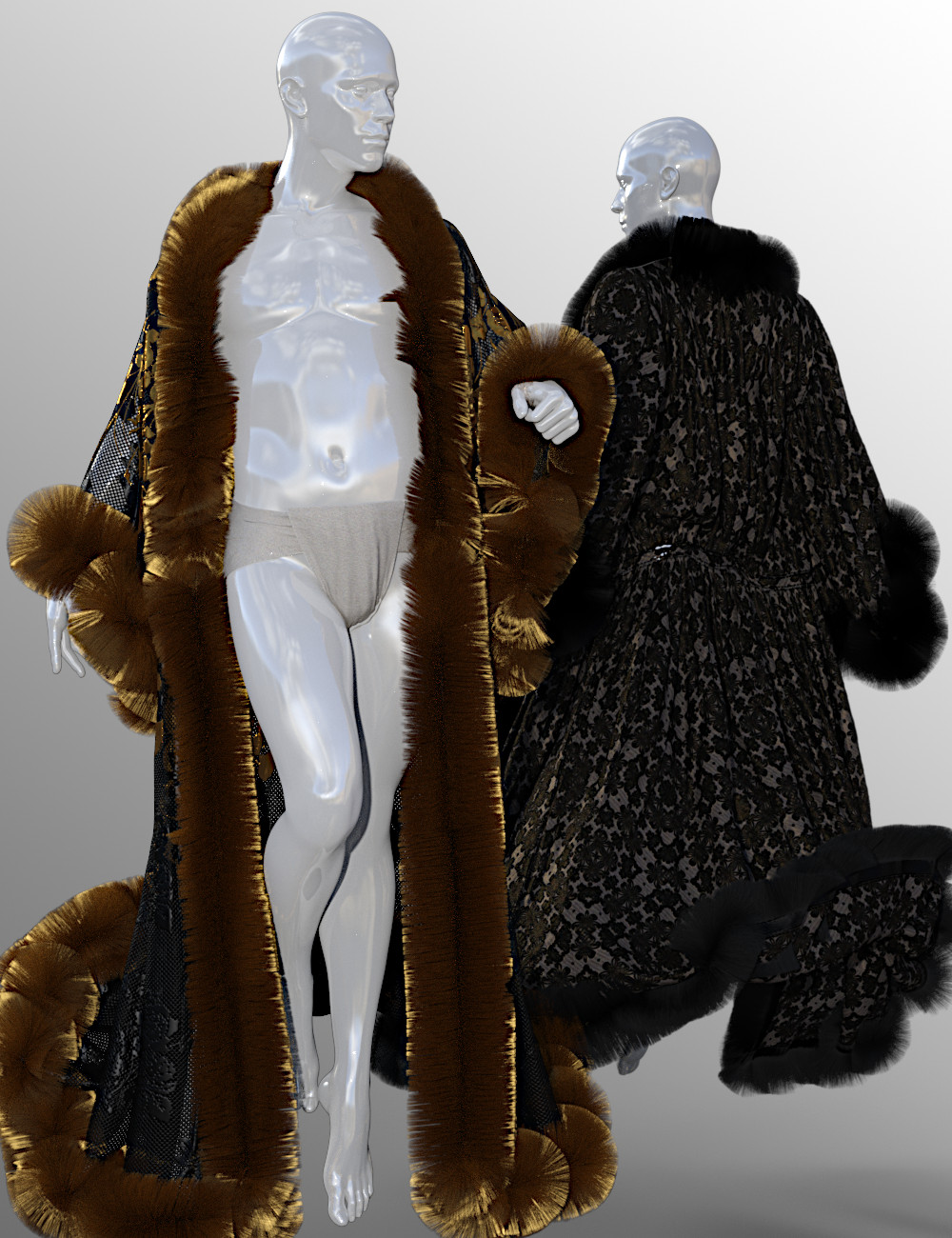 dForce Diva Robe for Genesis 9 and 8 Female | Daz 3D