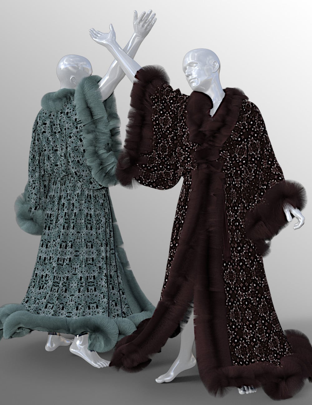 dForce Diva Robe for Genesis 9 and 8 Female | Daz 3D