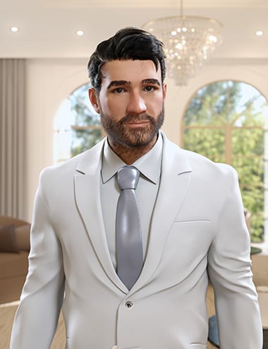 JP Tadeo HD with dForce Body Hair for Genesis 9 | Daz 3D