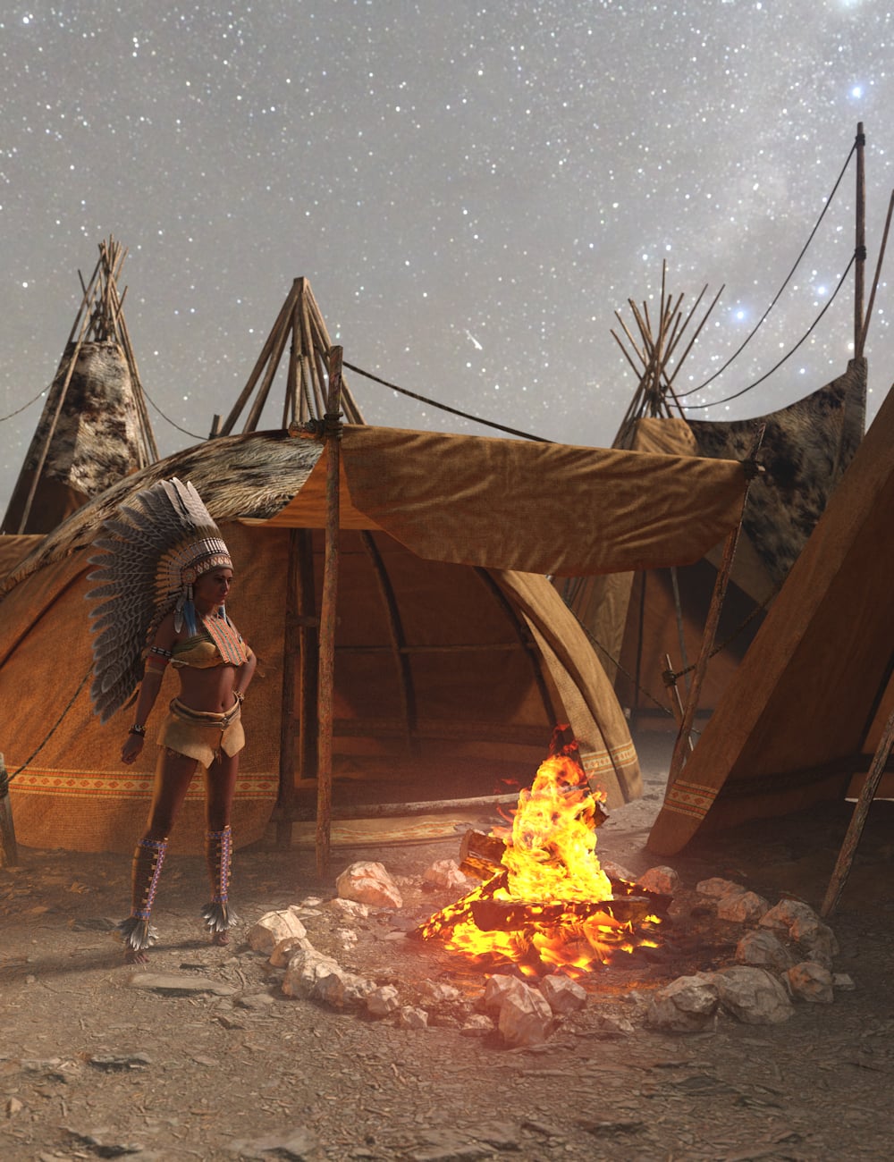Native American Tents 1 | Daz 3D