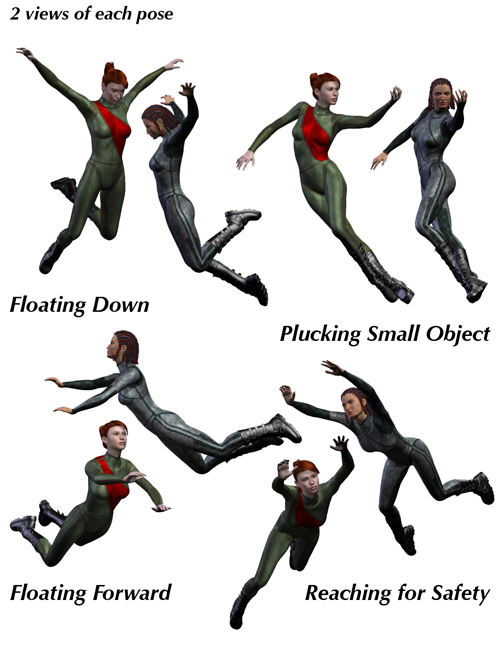 Zero Gee Action V4 | Daz 3D