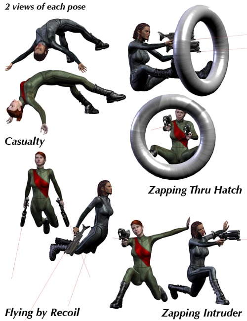 Zero Gee Action V4 | Daz 3D