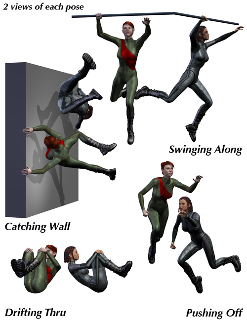 Zero Gee Action V4 | Daz 3D