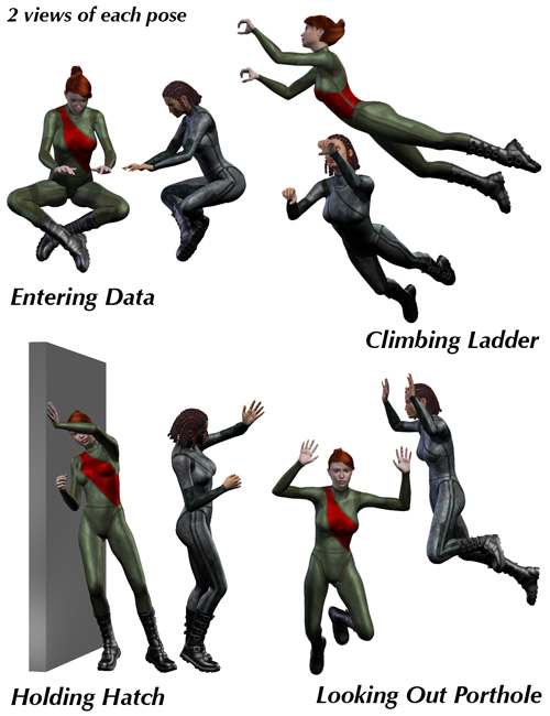 Zero Gee Action V4 | Daz 3D