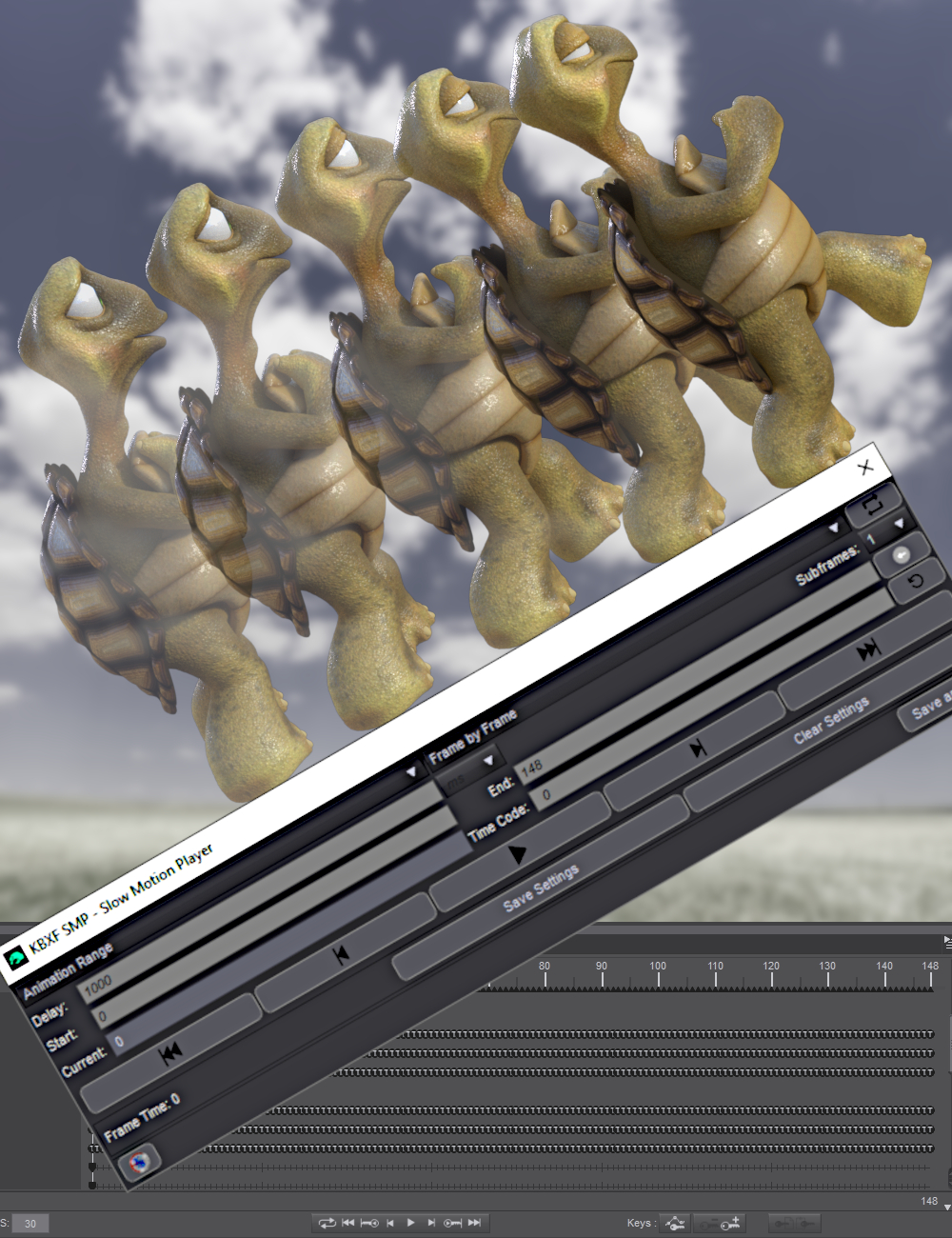 KBXF Slow Motion Player | Daz 3D