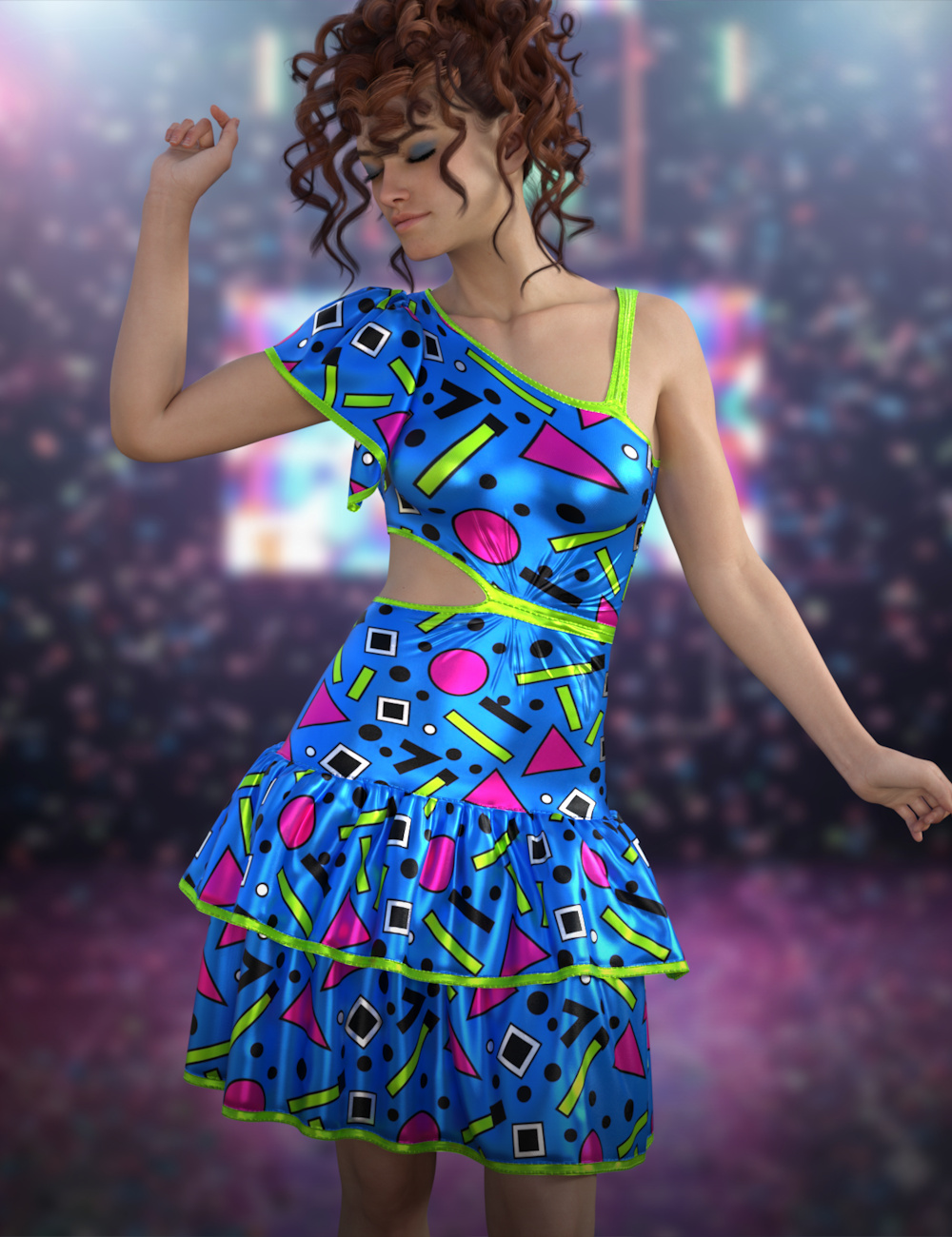 dForce Electric Beat for Genesis 9 and 8 Female ⋆ 3d-stuff Community