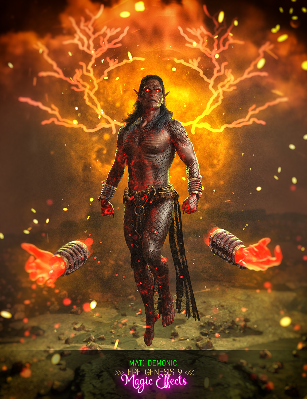 FPE Magic Effects for Genesis 9 | Daz 3D
