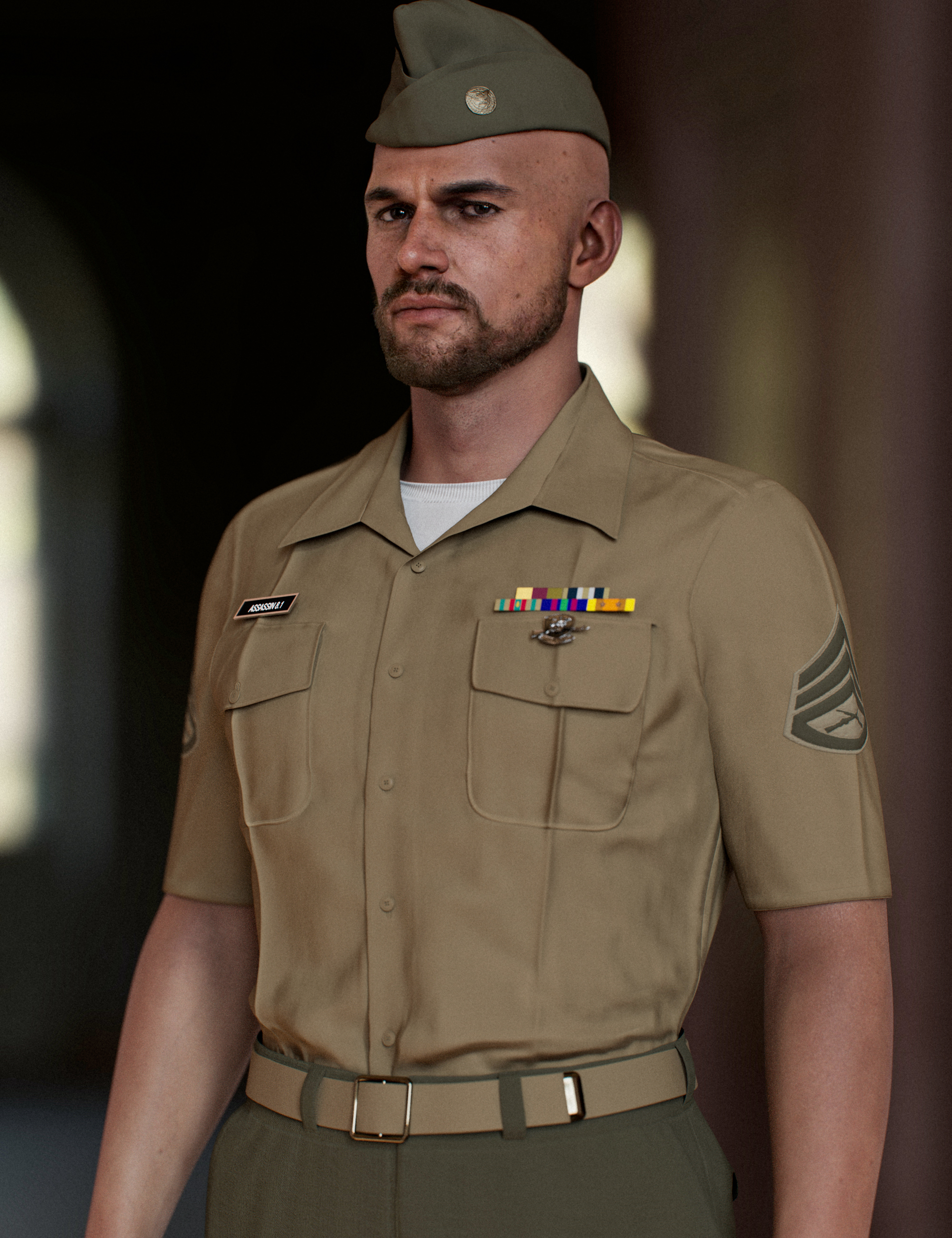 MI Military Dress Uniform Type C for Genesis 8 and 8.1 Males | Daz 3D