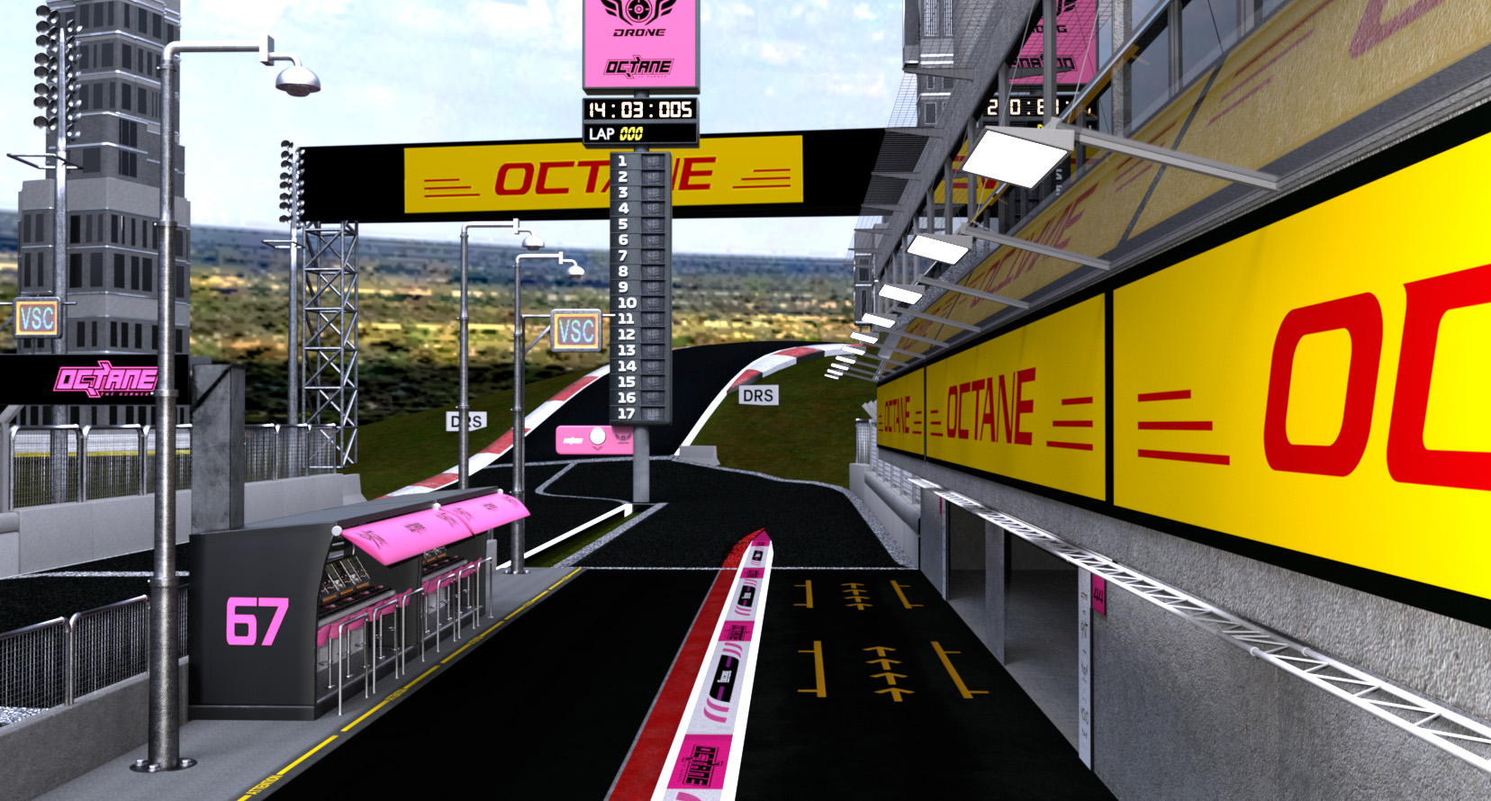 Concept Race Car Track | Daz 3D