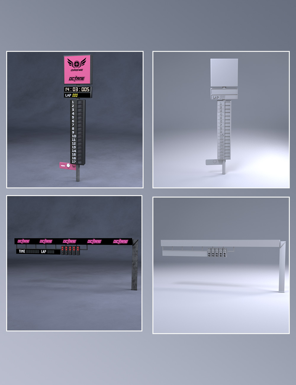 Concept Race Car Track | Daz 3D