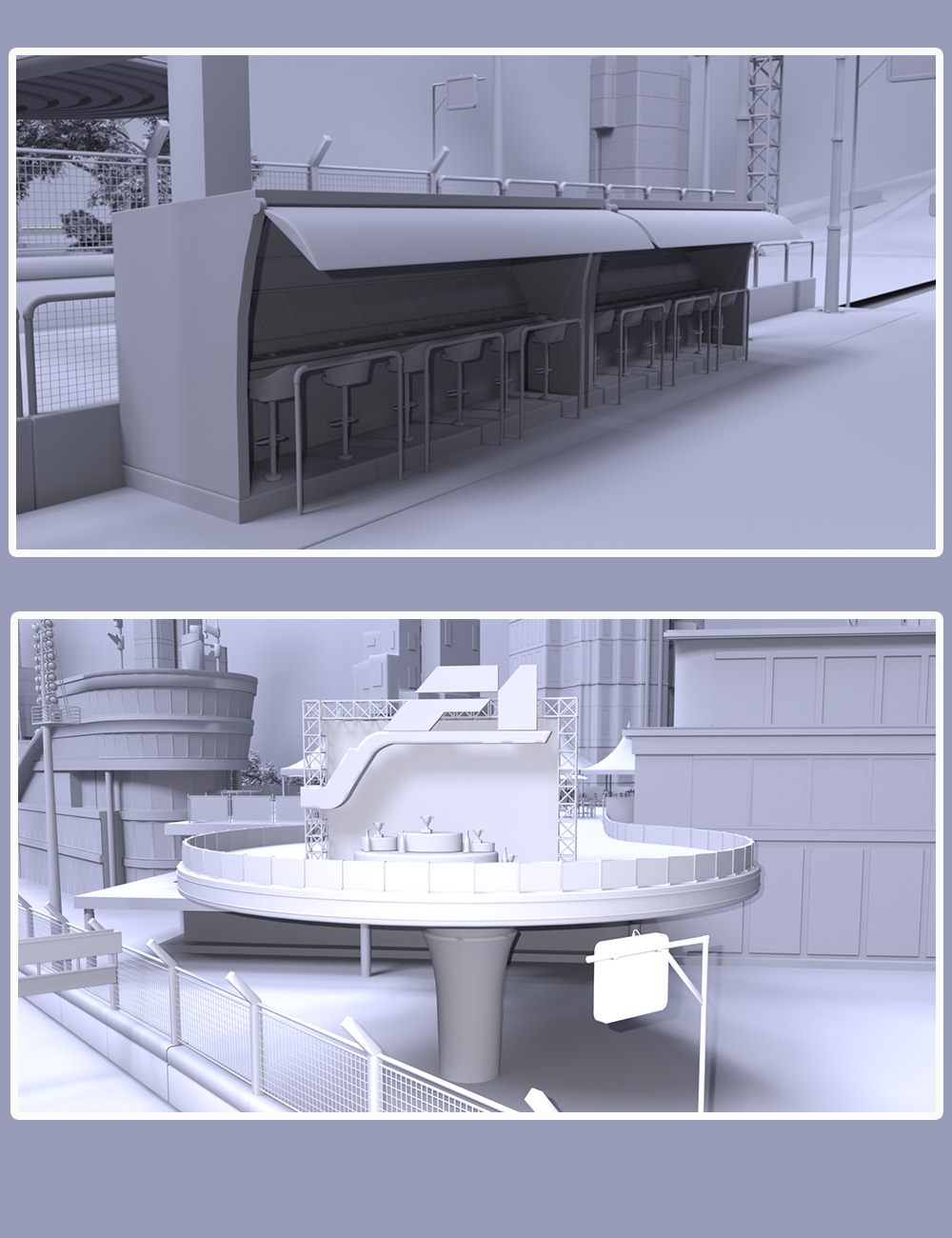 Concept Race Car Track | Daz 3D