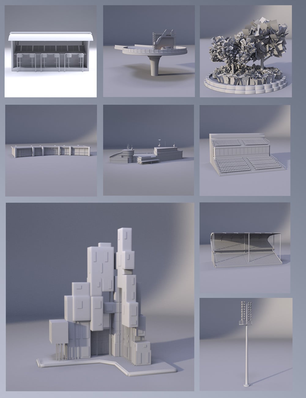 Concept Race Car Track | Daz 3D